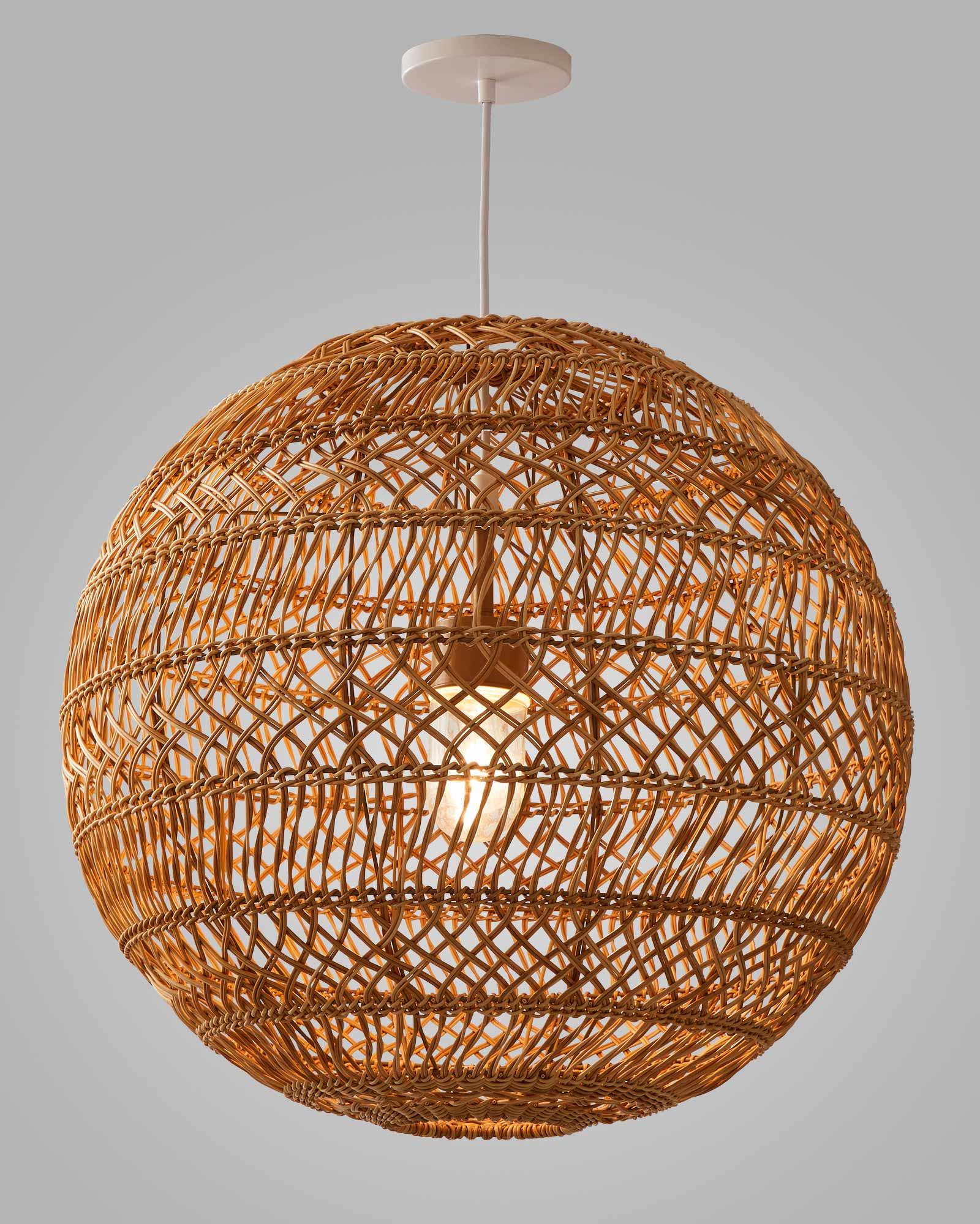 Summerland Outdoor Round Pendant | Serena and Lily