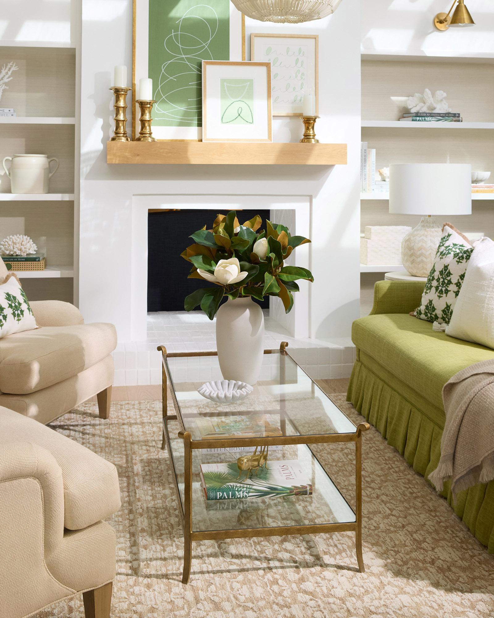 Living-Room-Chartreuse-Green-Sofa-Grady-Pleated-Neutral-Hanover-Chairs ...