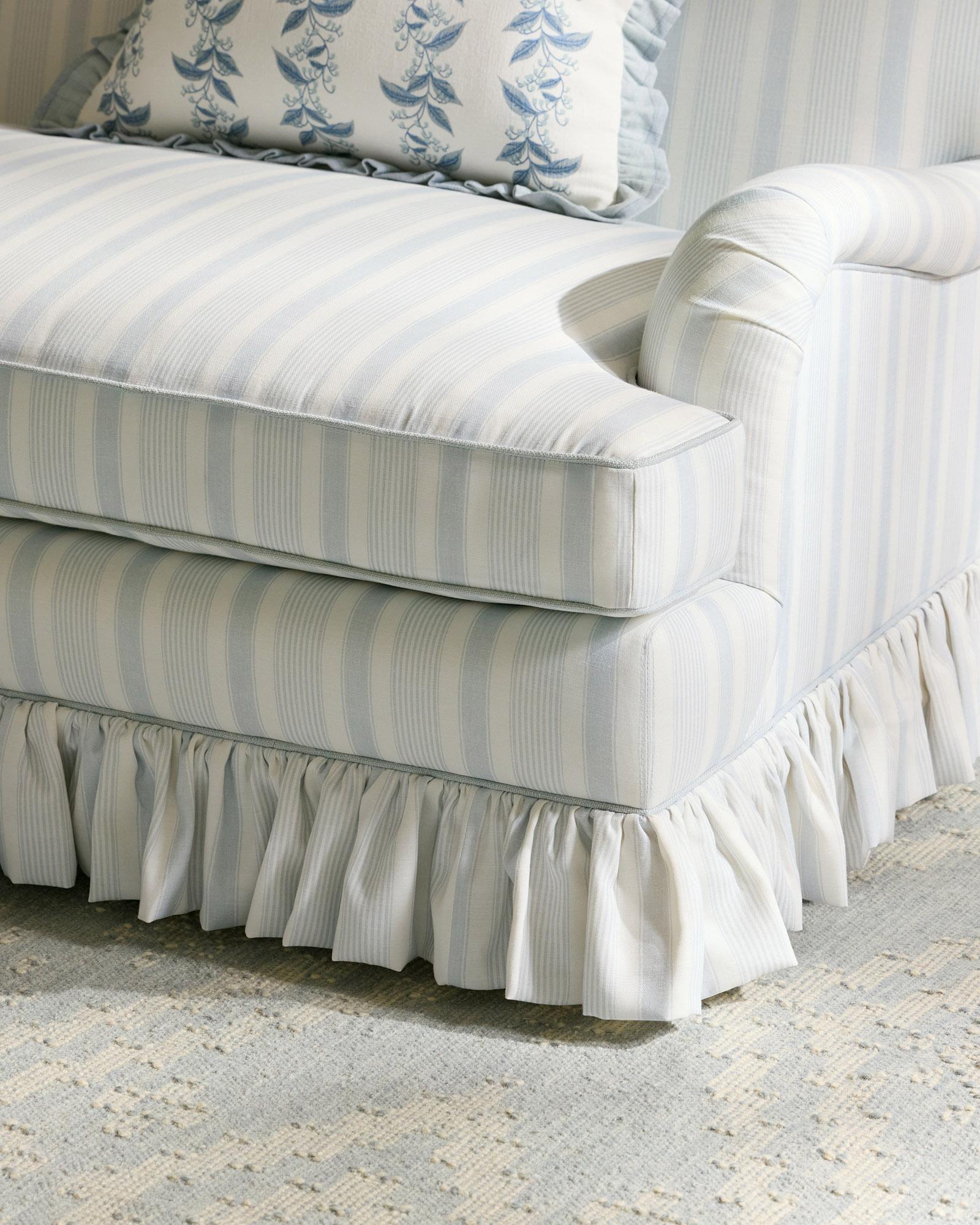 Living-Room-Sofa-Sky-Blue-Striped-Ruffled-Skirt-Miramar-Blakely-Rug ...