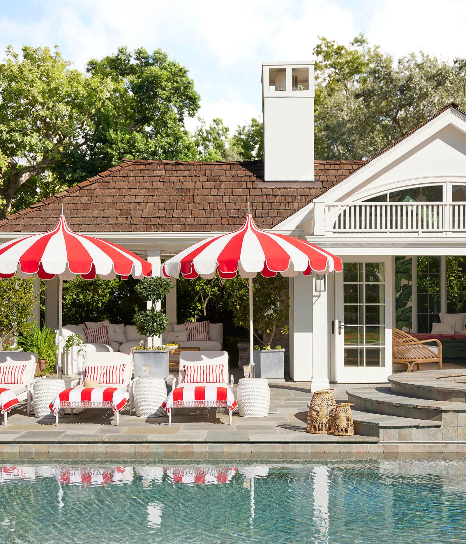 Eastport Striped Umbrella | Serena and Lily