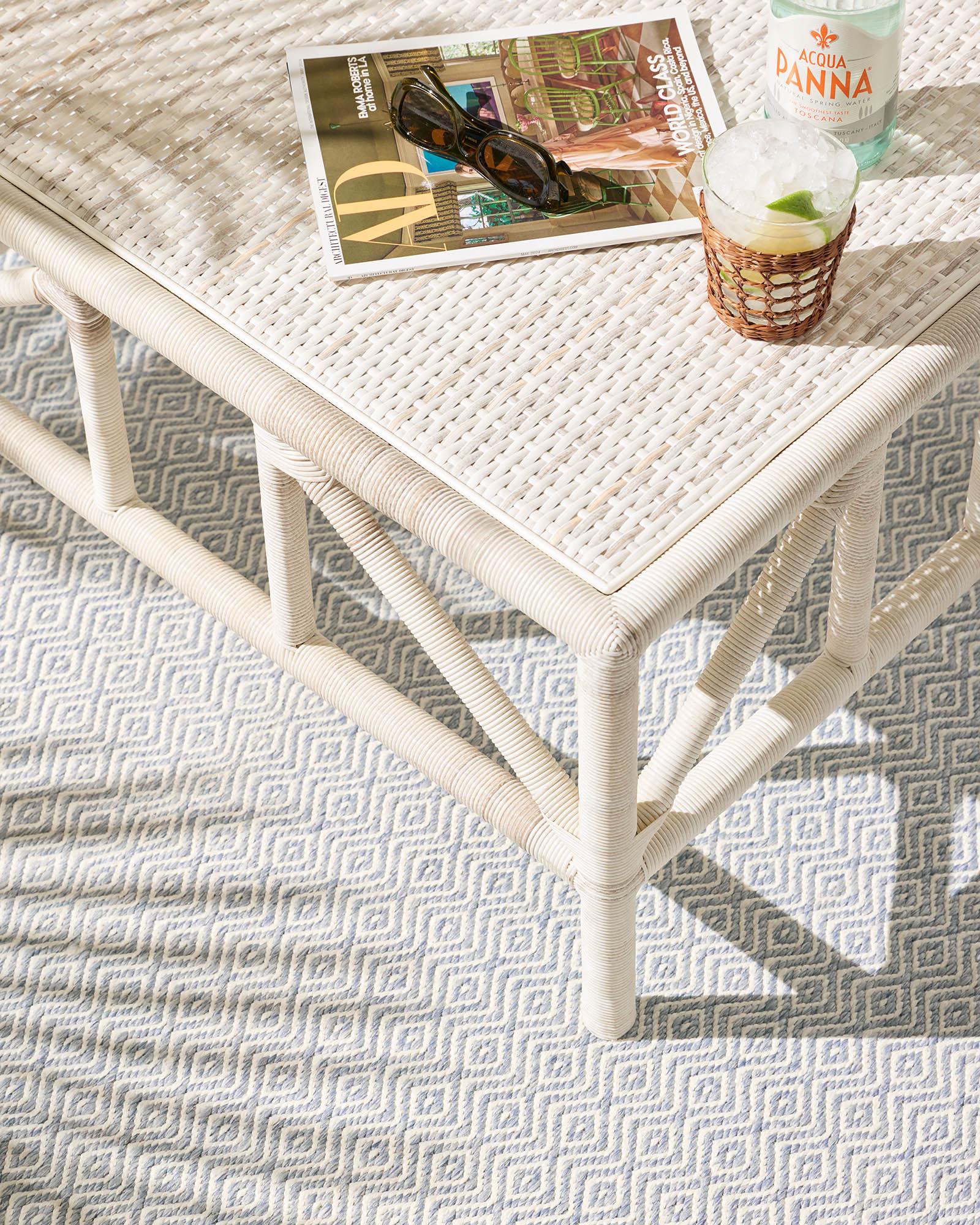 Trestle Outdoor Coffee Table Serena Lily
