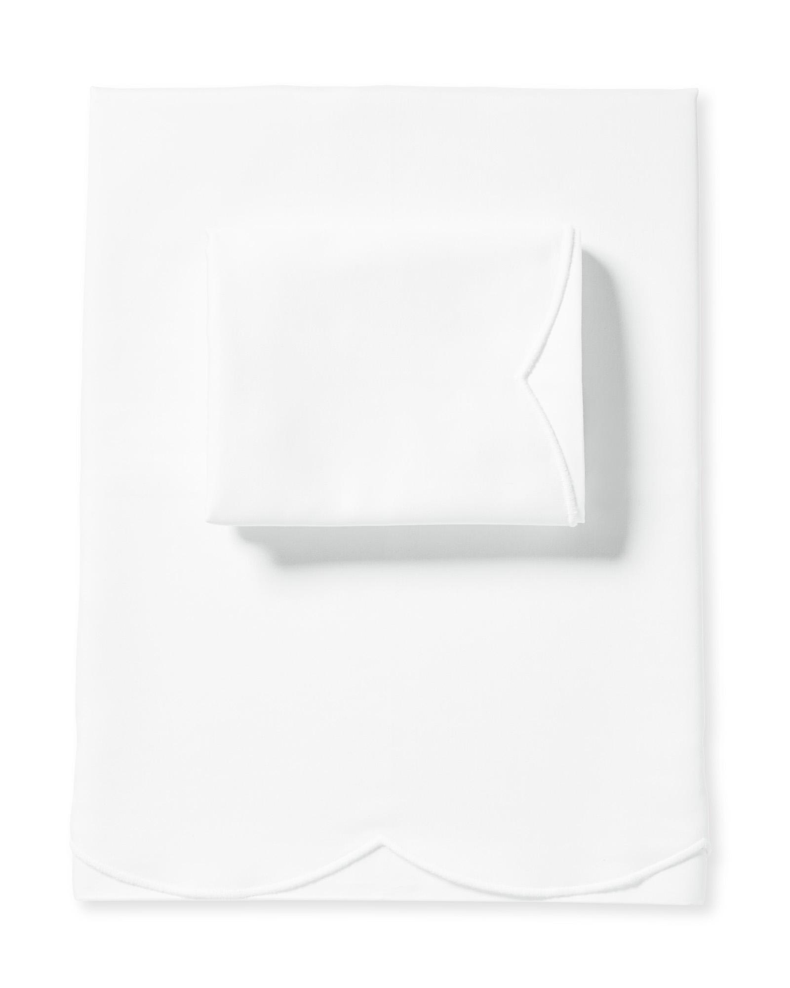 Scallop Sateen Sheet Set | Serena and Lily