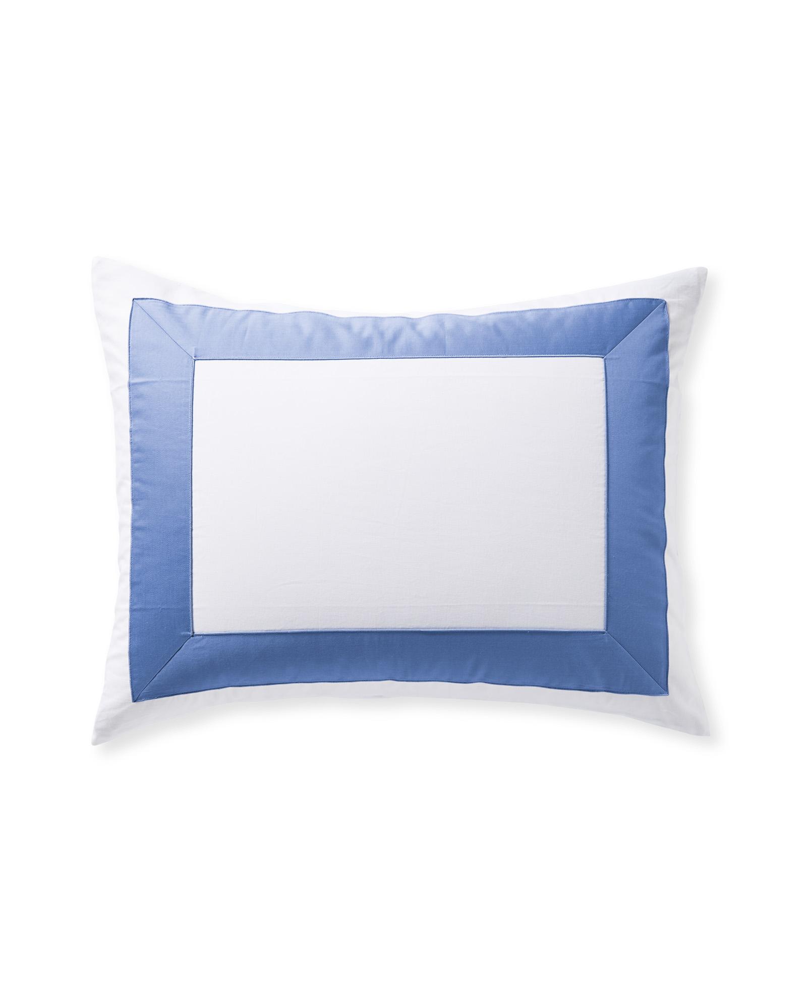 Beach Club Border Percale Sham | Serena and Lily