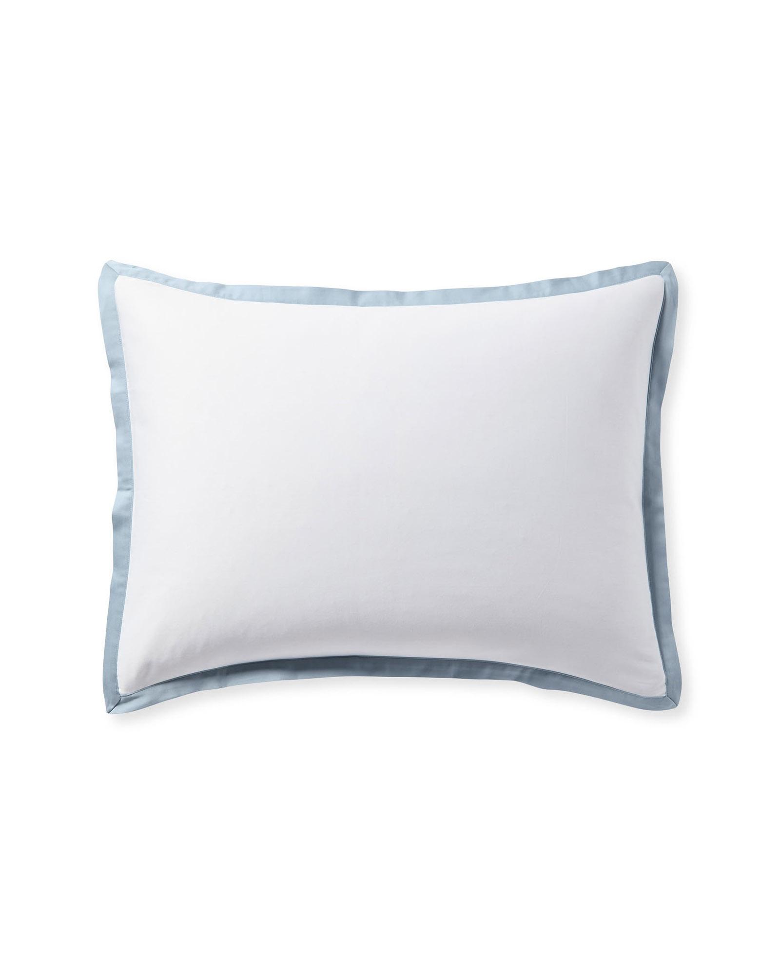 Border Frame Sateen Sham | Serena and Lily