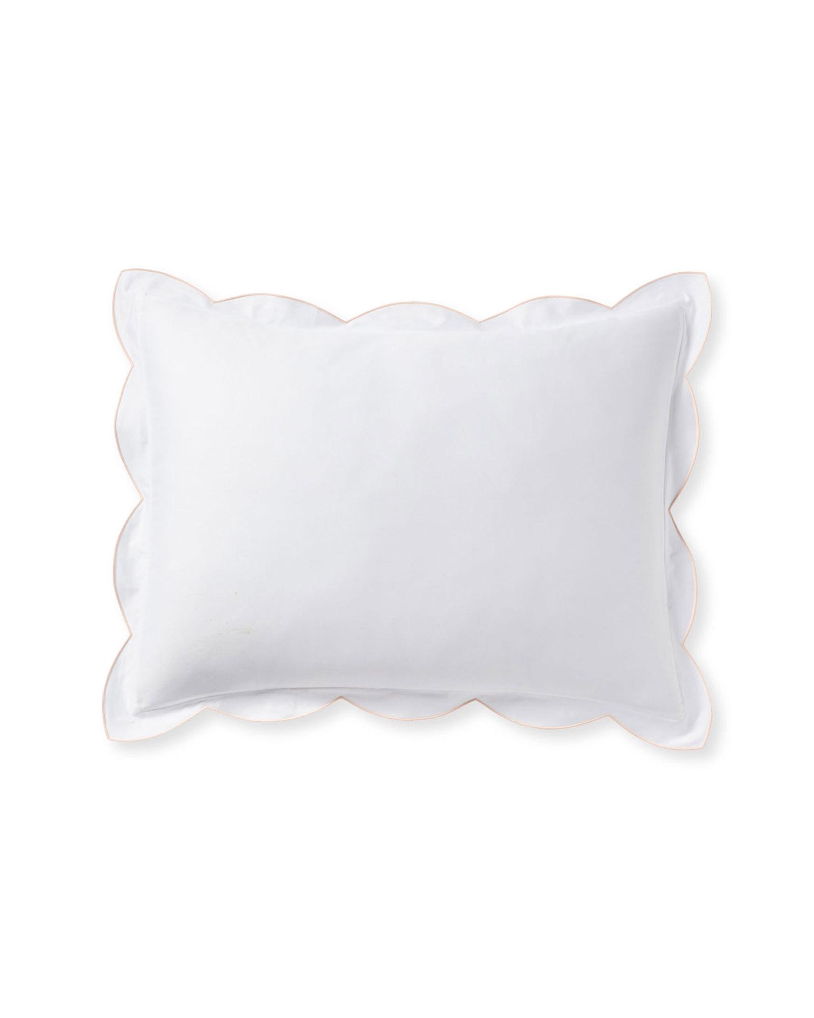 Scallop Sateen Sham | Serena and Lily