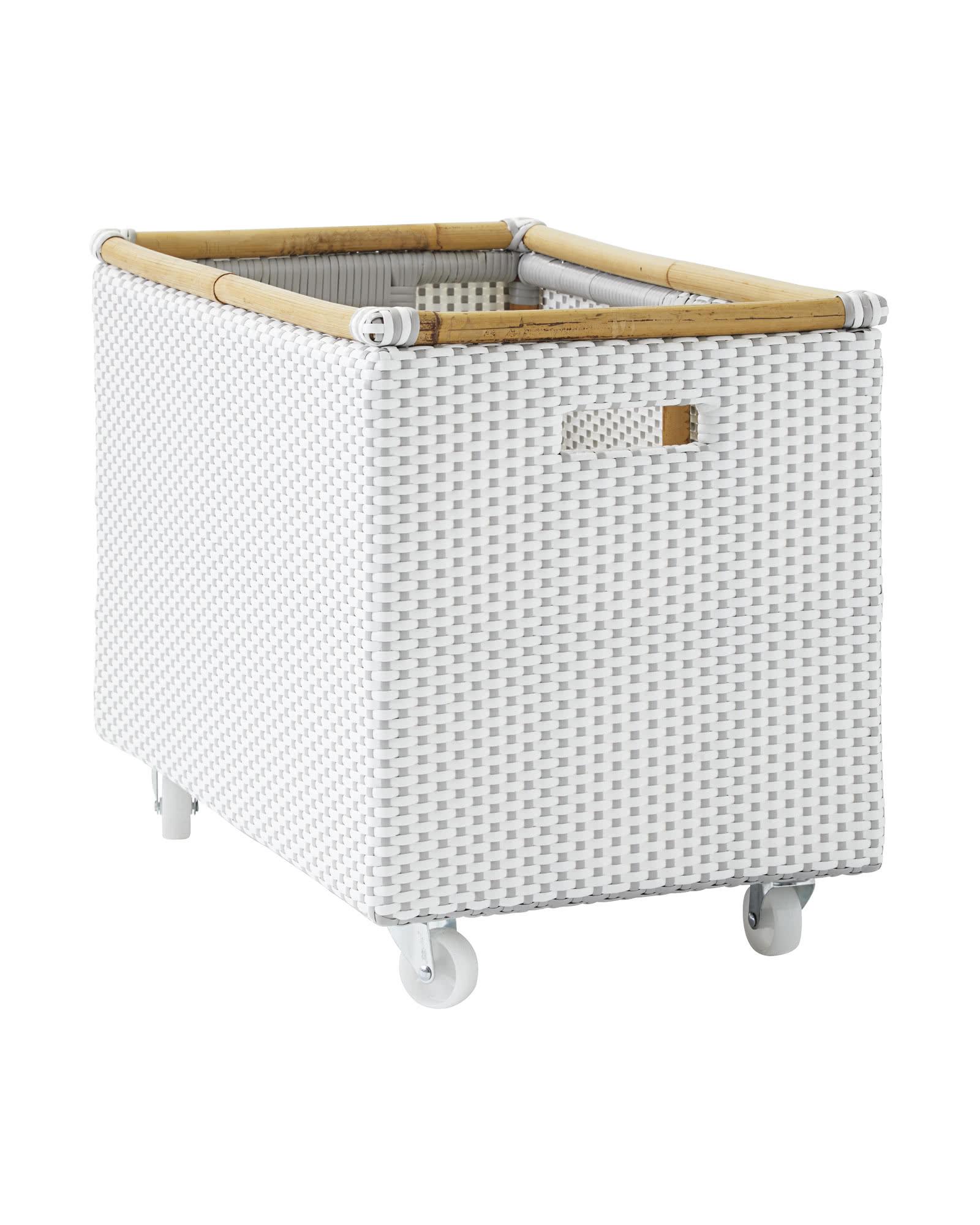 Riviera Rolling Storage - Fog | Serena and Lily