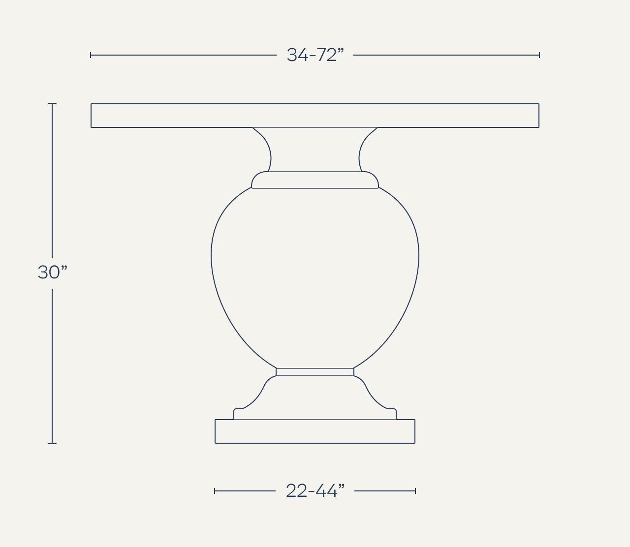 Dining Table Diagram