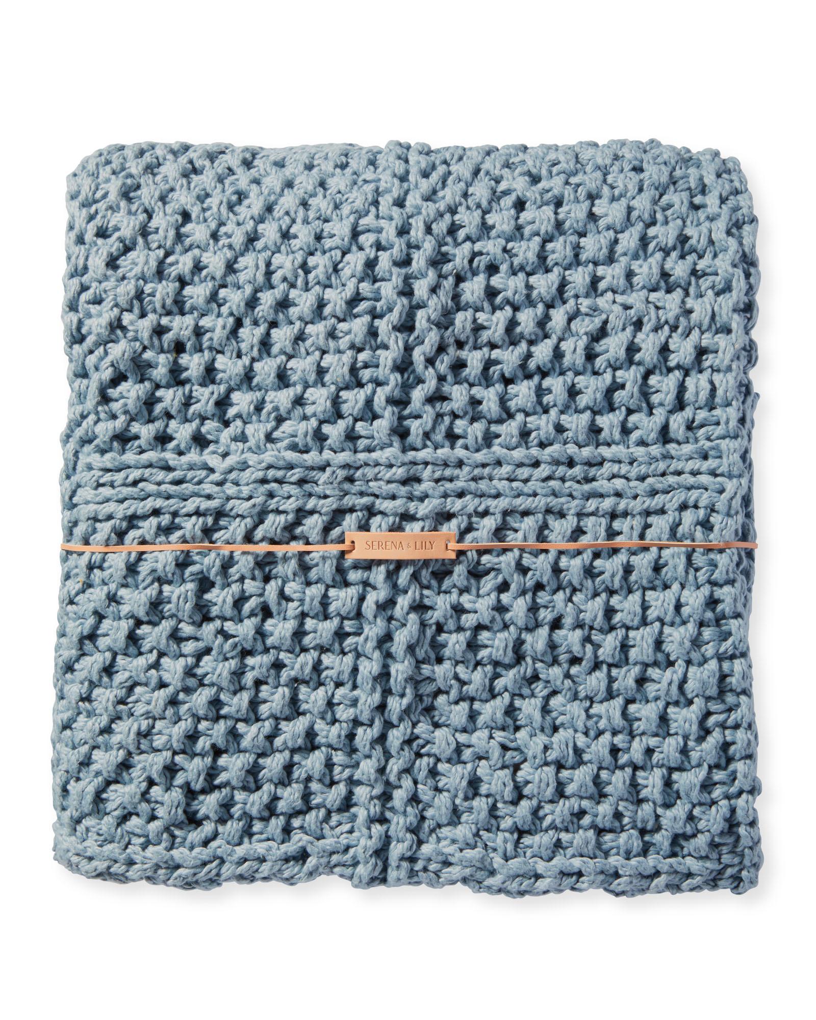 Fisherman's Knit Throw | Serena and Lily
