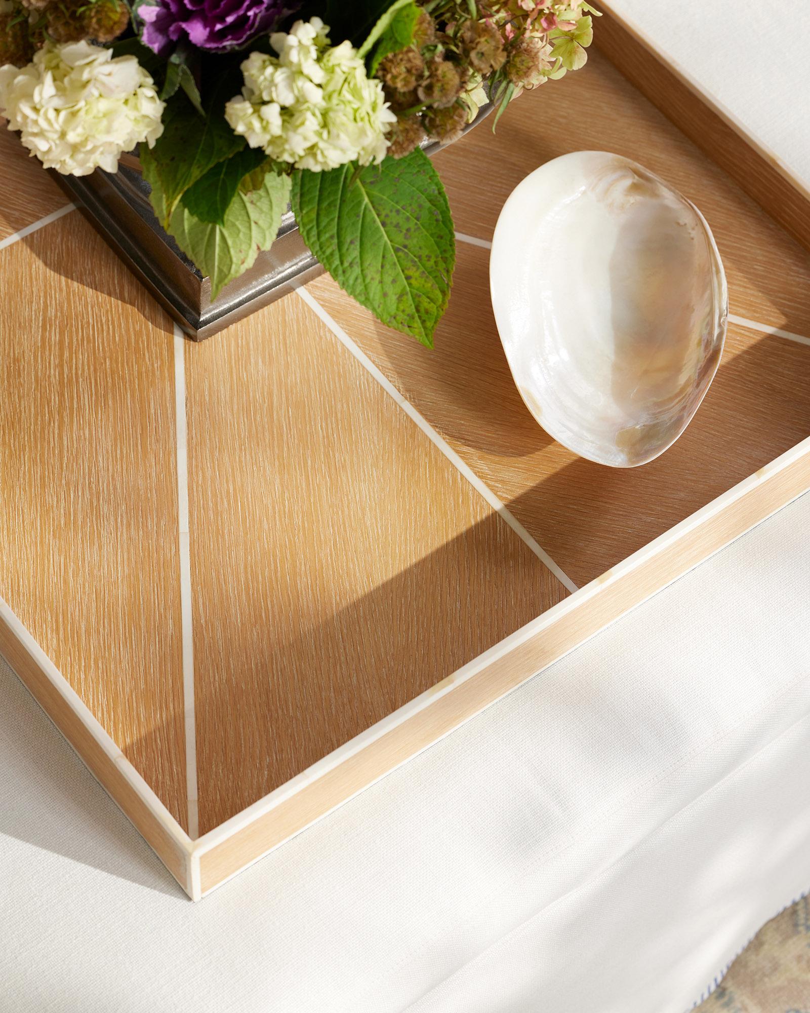 Sunburst Bone Inlay Tray | Serena and Lily