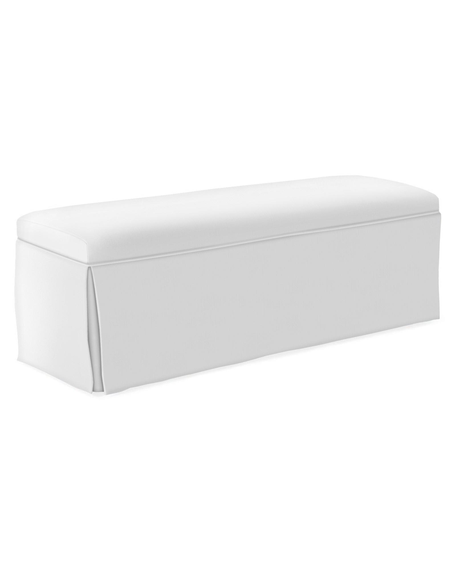 Harrison Bench - Skirted in White