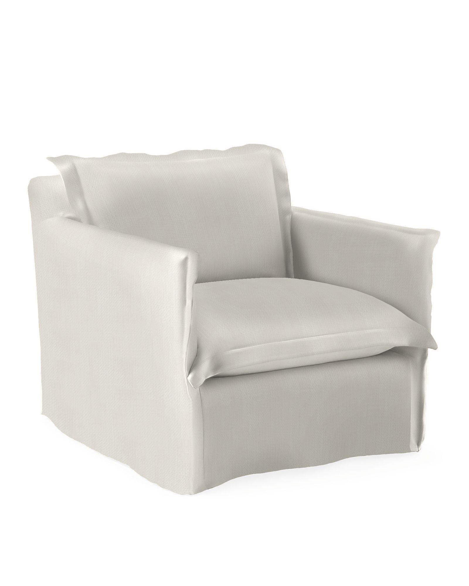 Beach House Slim Arm Swivel Chair