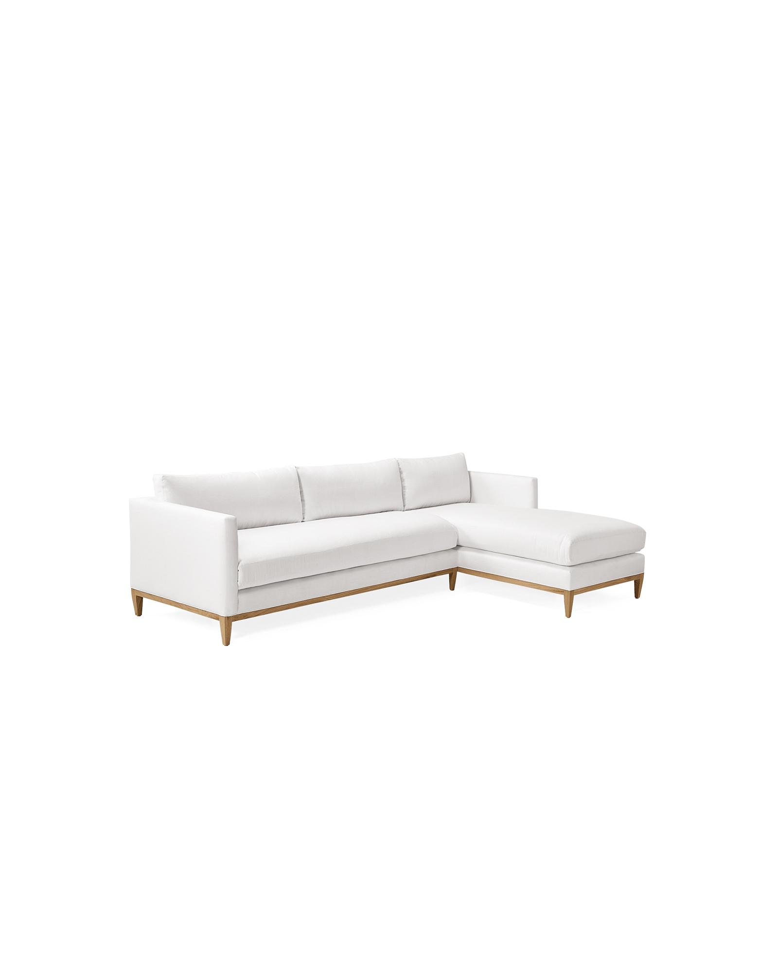 Barton Luxury Depth Track Arm Chaise Sectional - Right-Facing