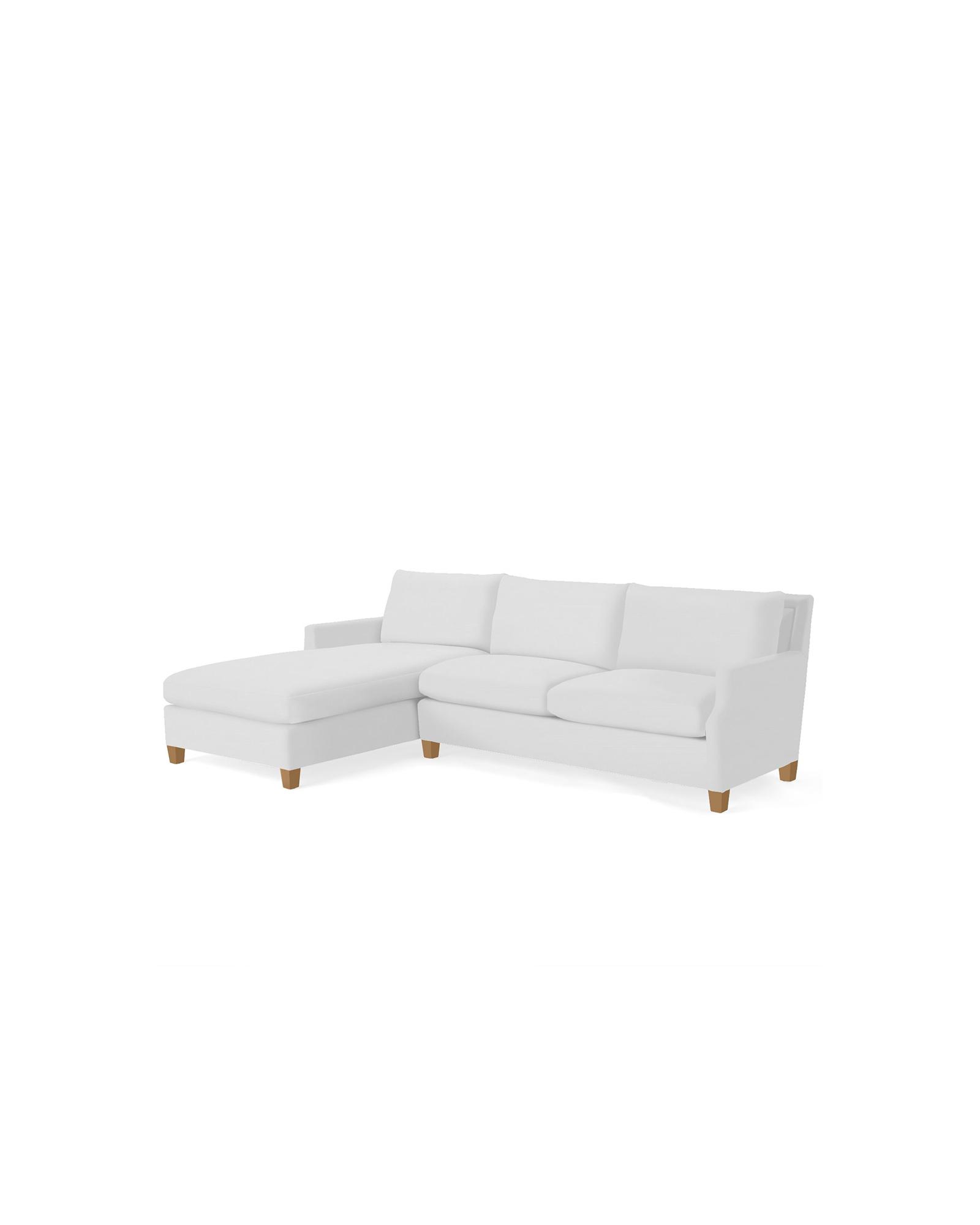 Grady Notch Arm Chaise Sectional - Left-Facing