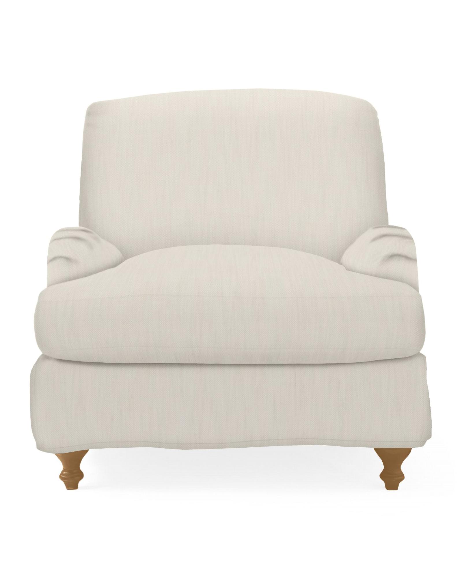 Miramar English Roll Arm Chair - Slipcovered