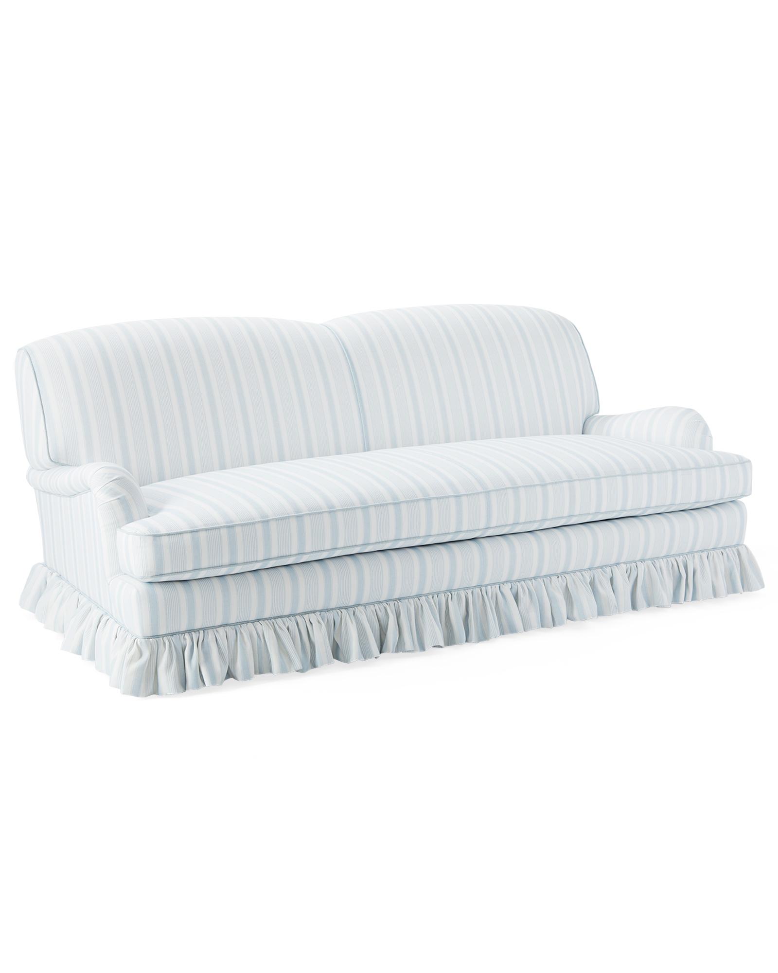 mMRFBRS-Sofa-Miramar-Bench-Seat-Ruffle-Skirt-Performance-French-Stripe ...