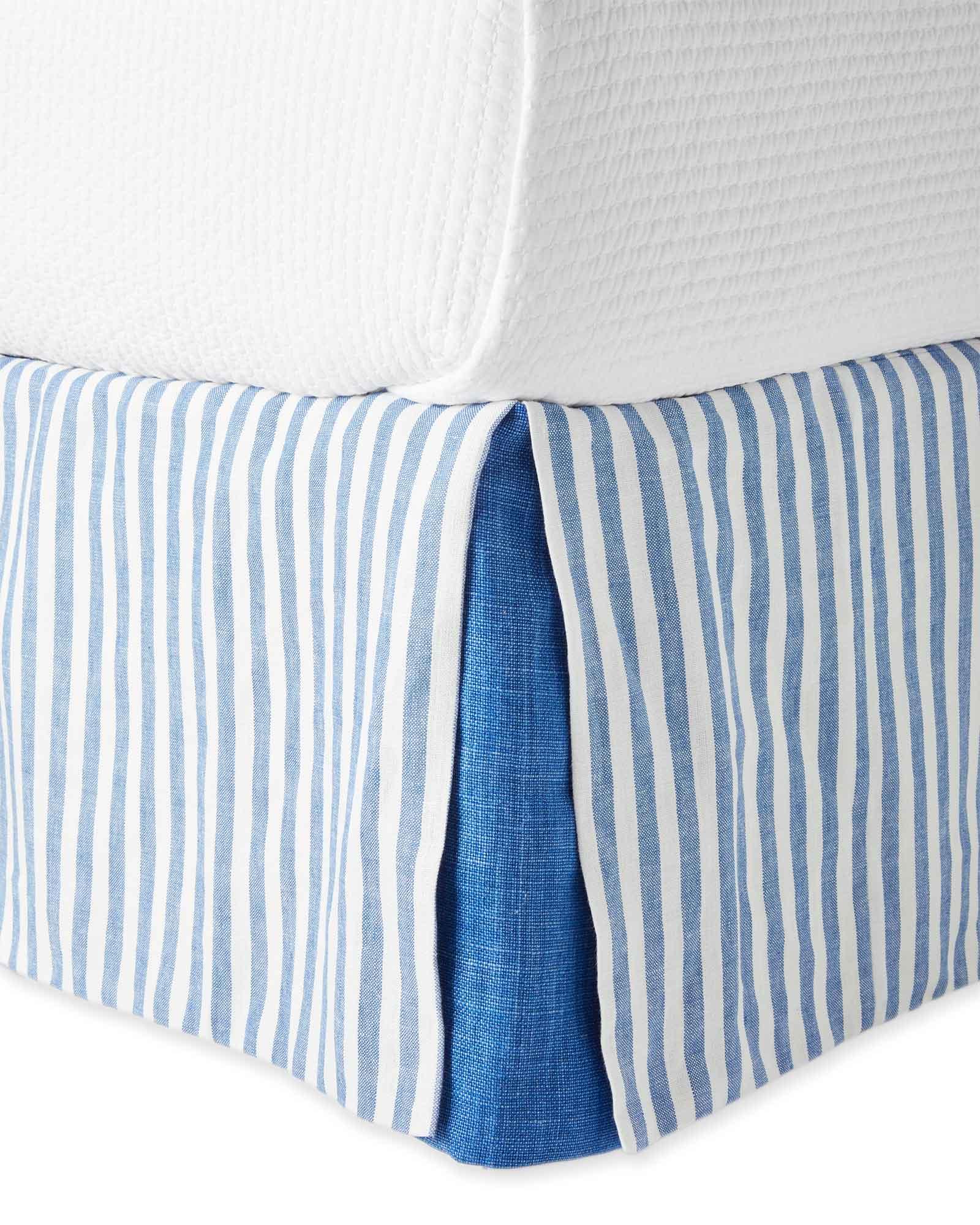 mNOH-Bed-James-Headboard-Skirt-Bengal-Stripe-French-Blue-Washed-Linen ...