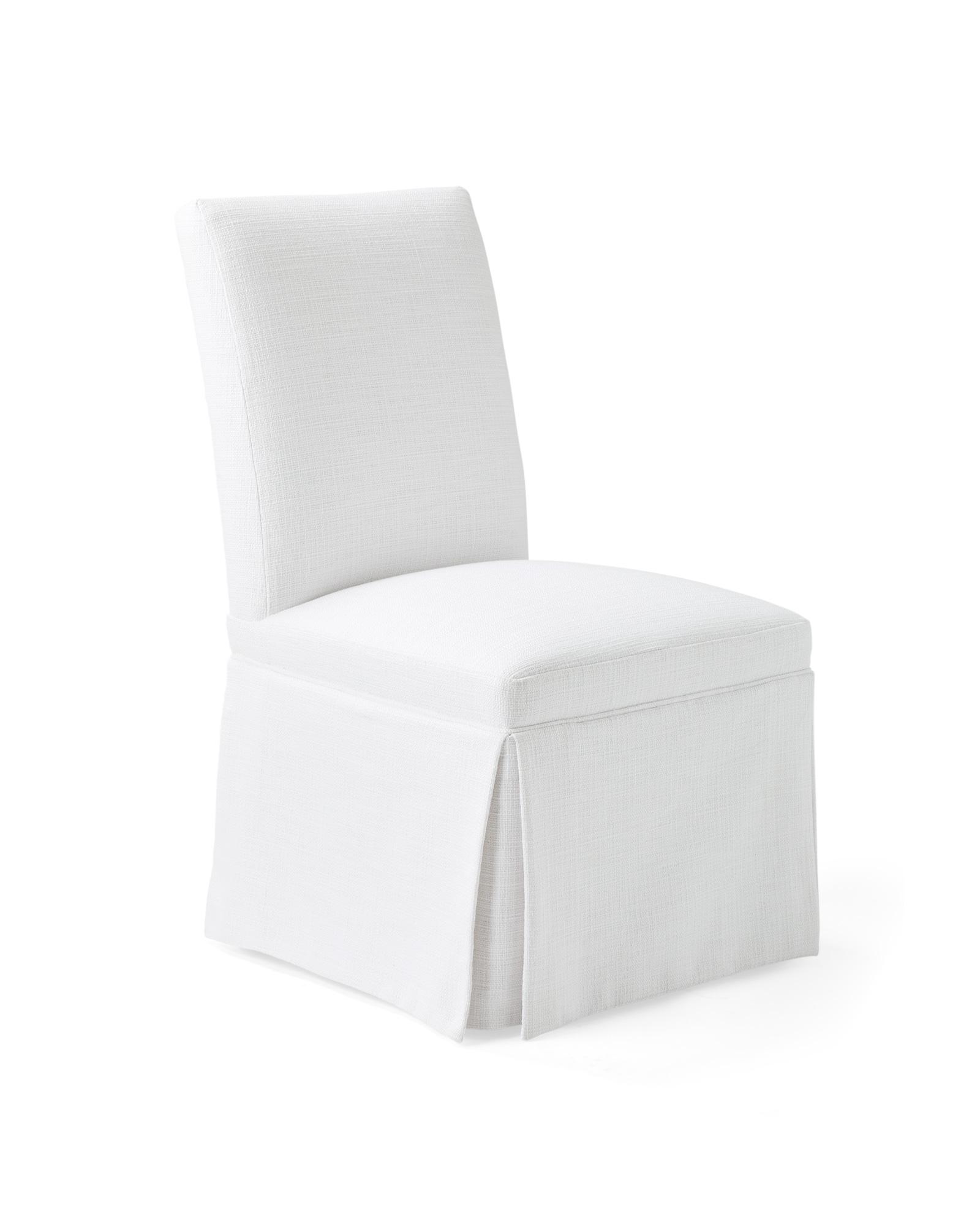 Ross Side Chair - Skirted-White-image