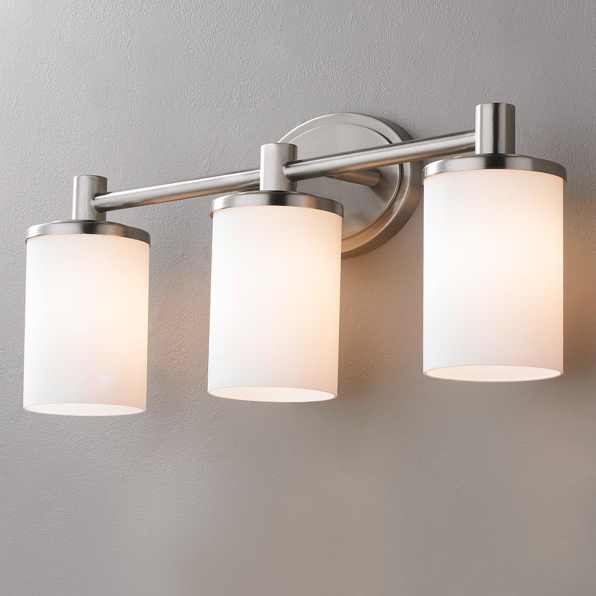 Modern Simple Cylinders Vanity Light - 3 Light | Shades of Light