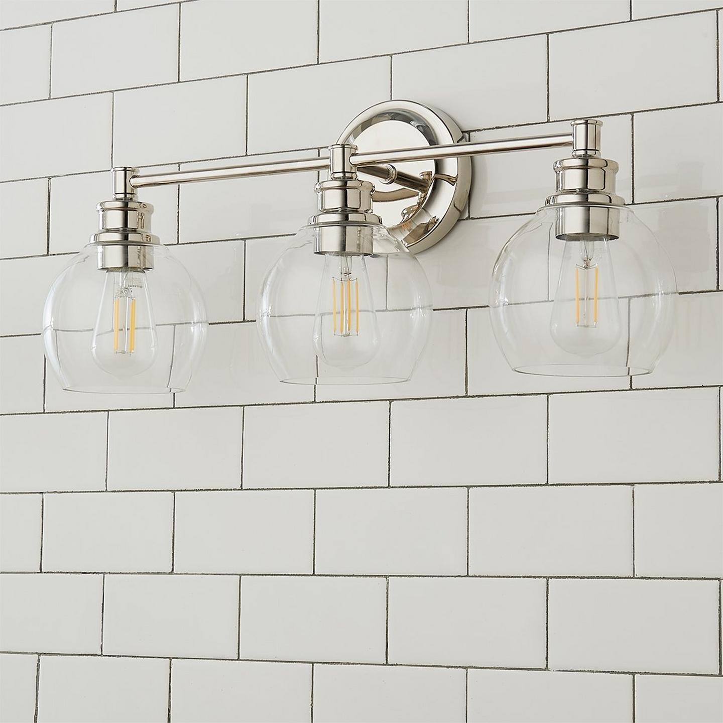 Volta Glass Vanity Light - 3 Light | Shades of Light