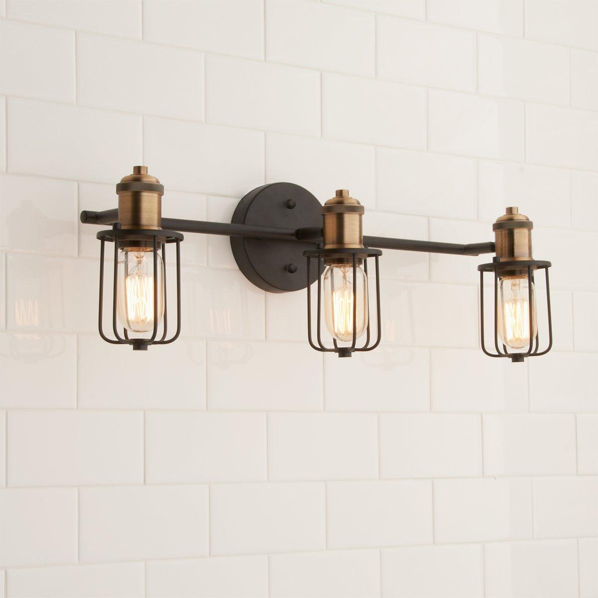 Warehouse Cage Vanity Light - 3 Light | Shades of Light