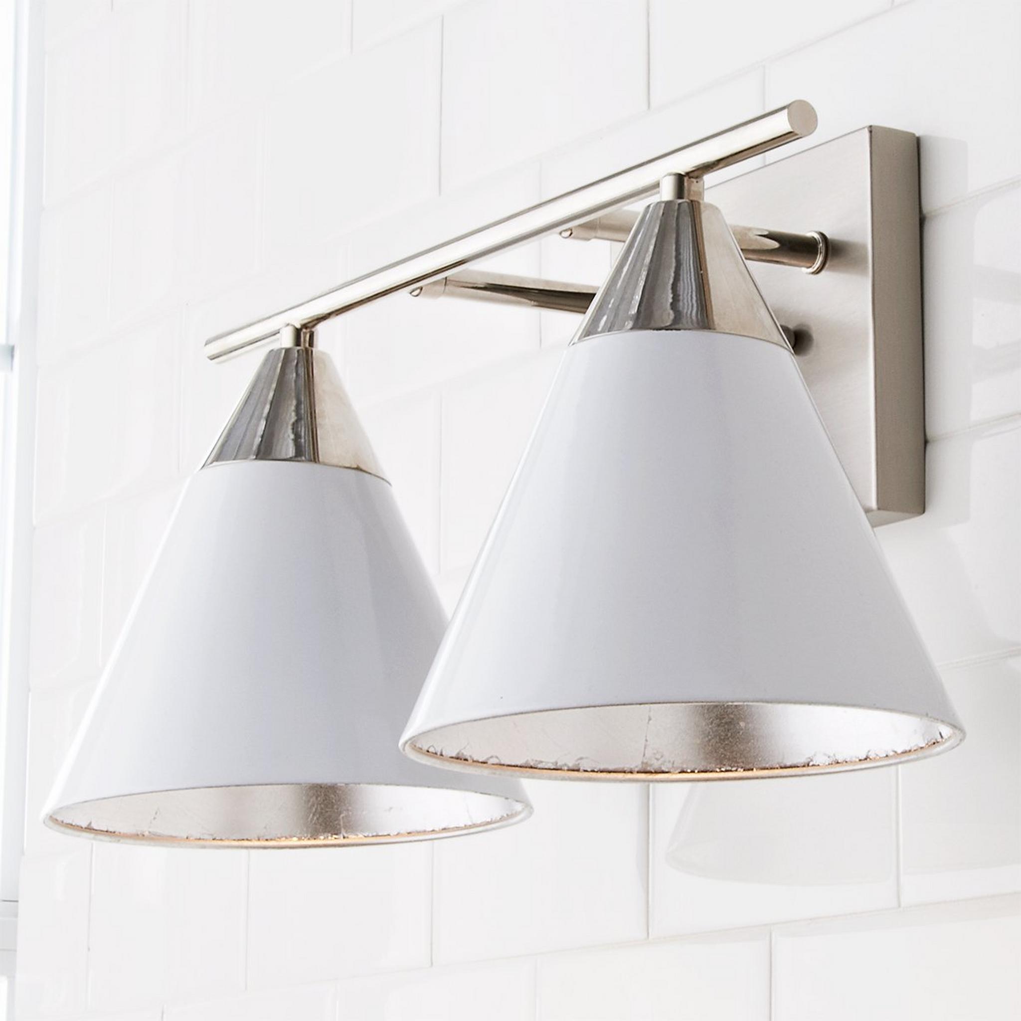 Young House Love Clad Cone Vanity Light - 2 Light | Shades of Light