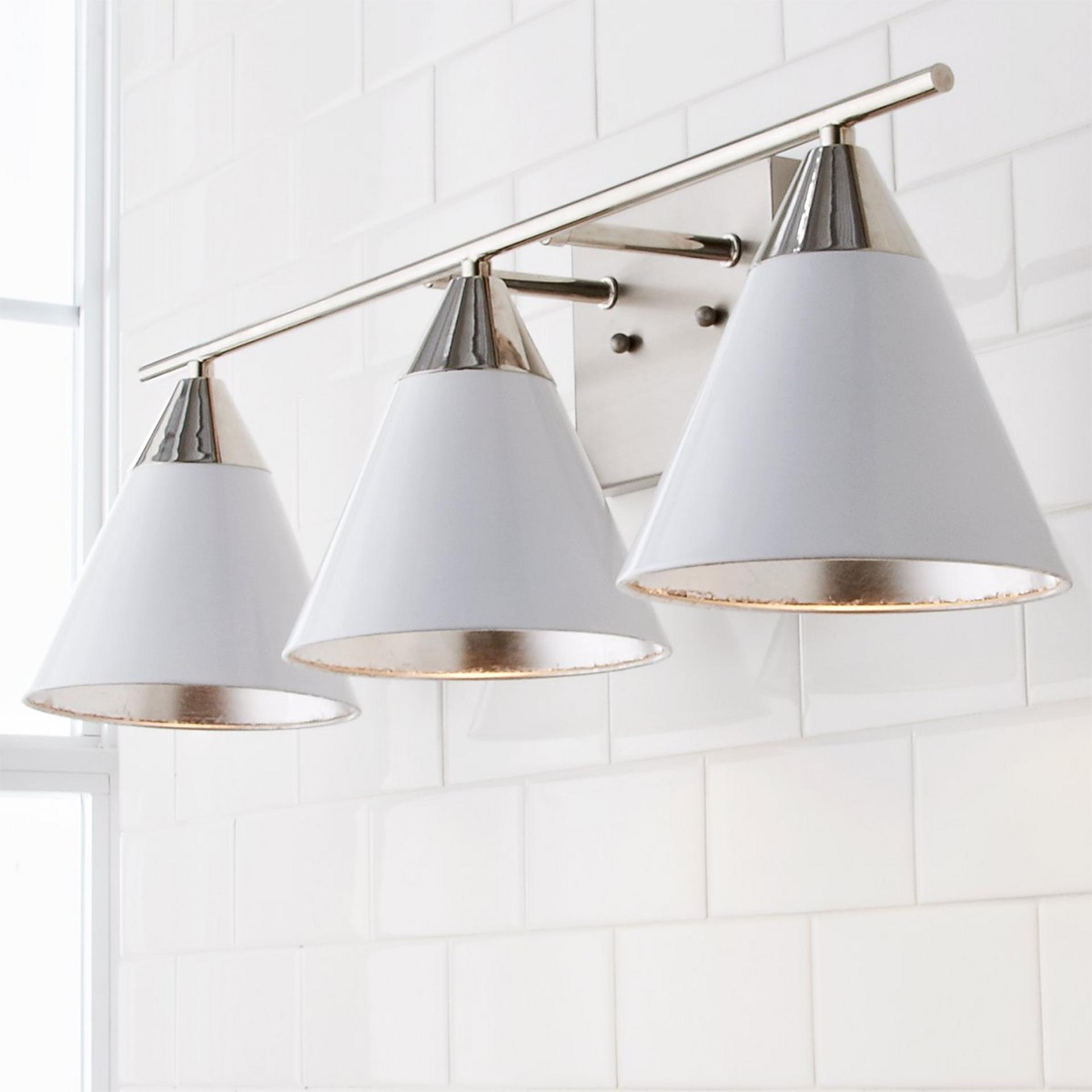 Young House Love Clad Cone Vanity Light - 3 Light | Shades of Light