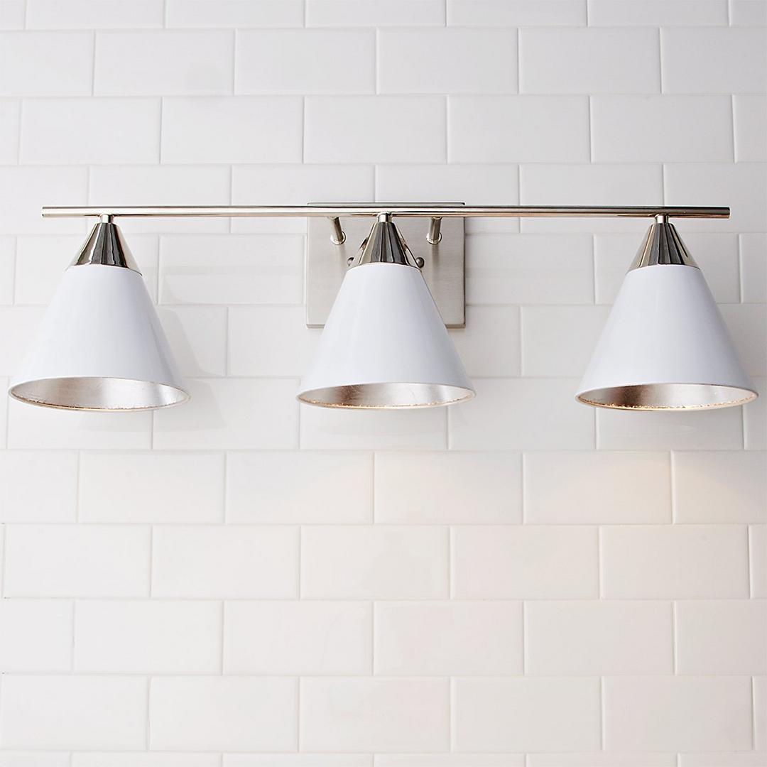 Young House Love Clad Cone Vanity Light - 3 Light | Shades of Light