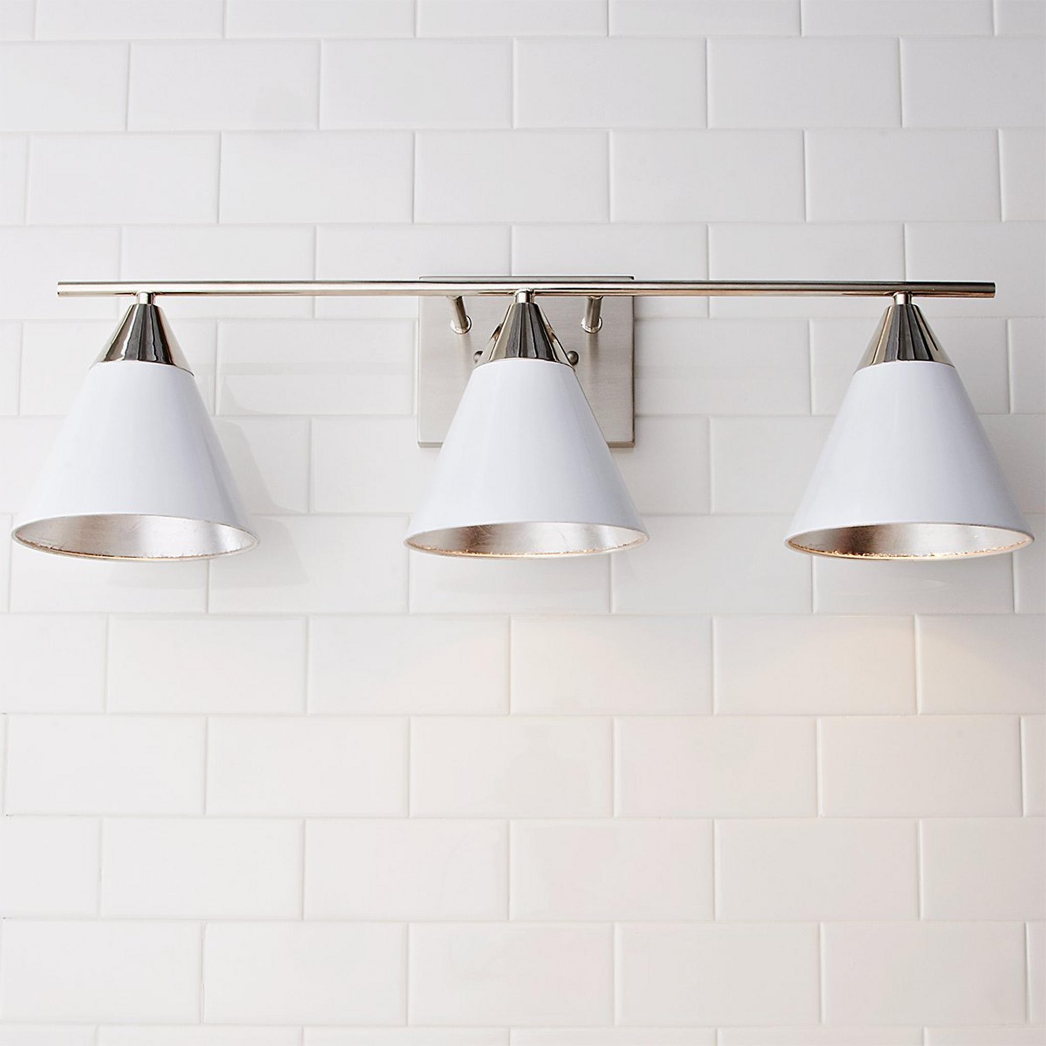 Young House Love Clad Cone Vanity Light - 3 Light | Shades of Light