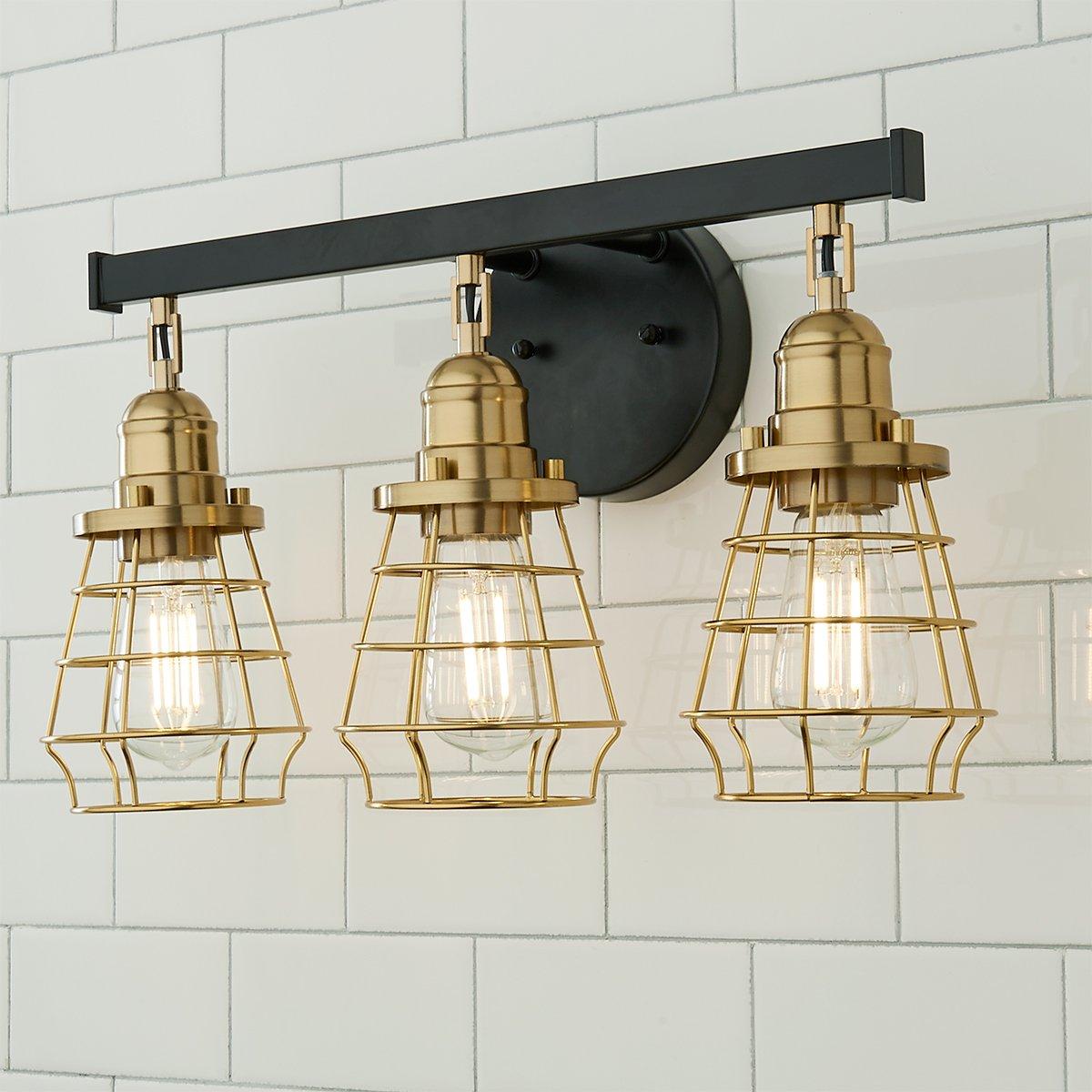 Hanging Cage Vanity Light - 3 Light