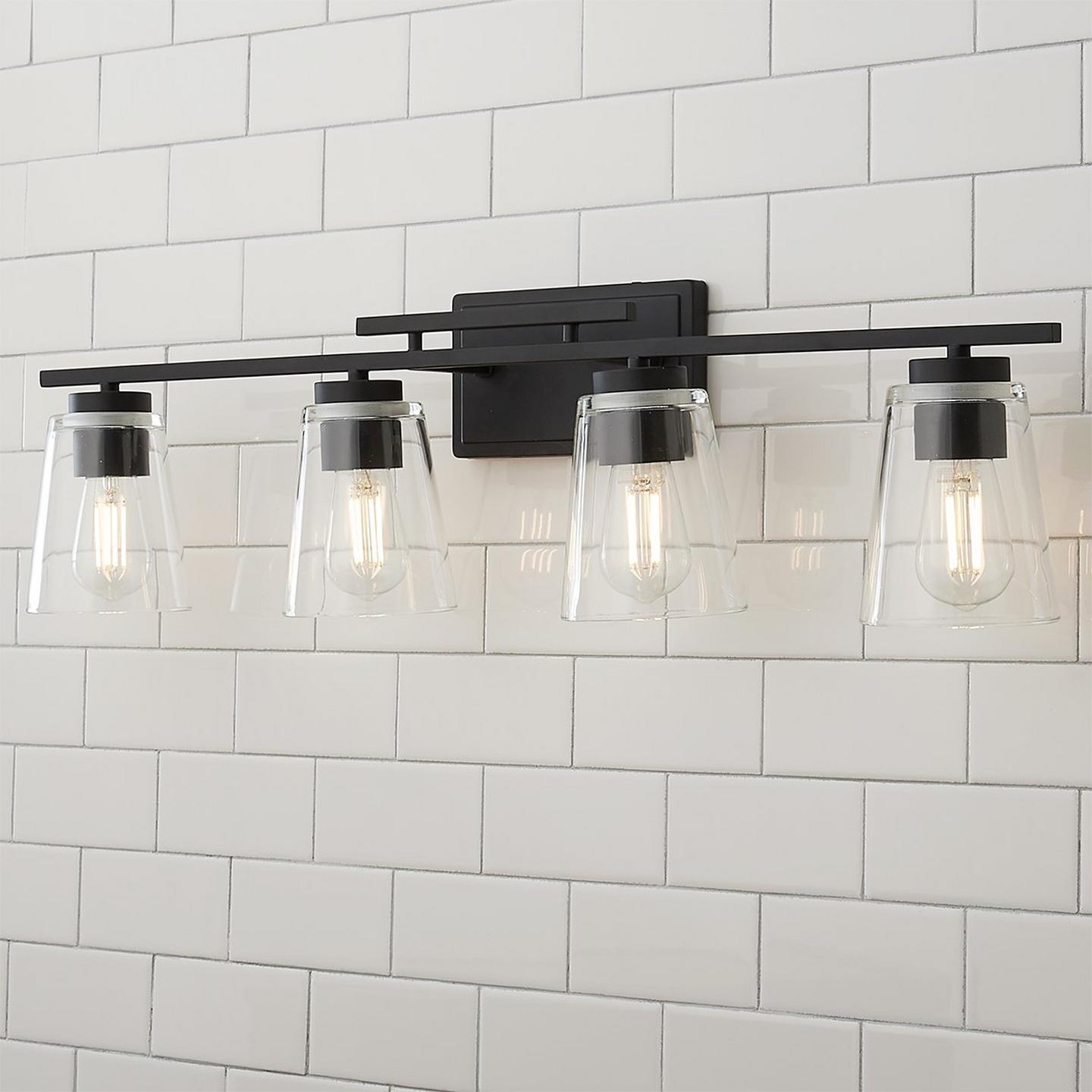 T Bar Taper Vanity Light - 4 Light | Shades of Light