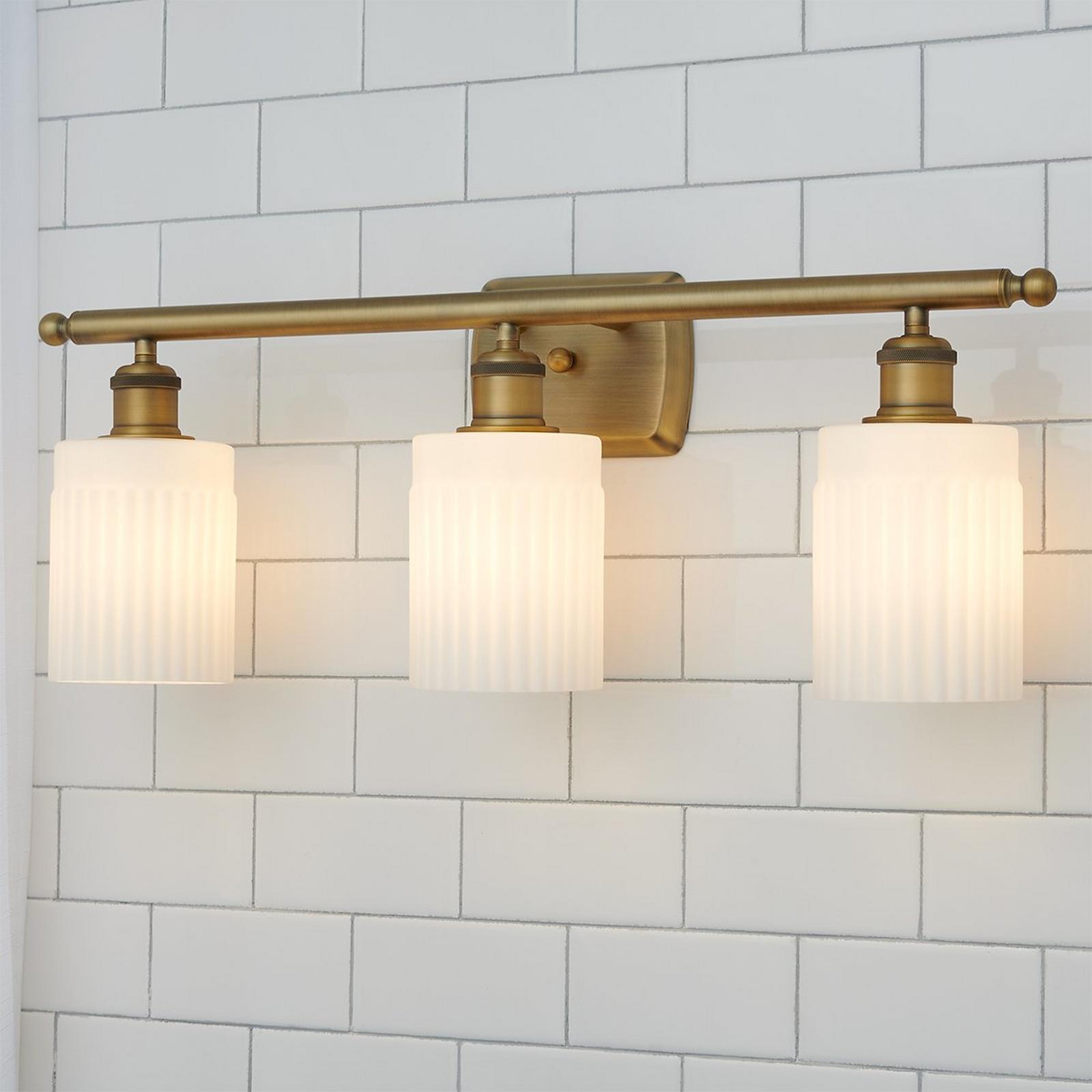 Ridged Austin Vanity Light - 3 Light | Shades of Light