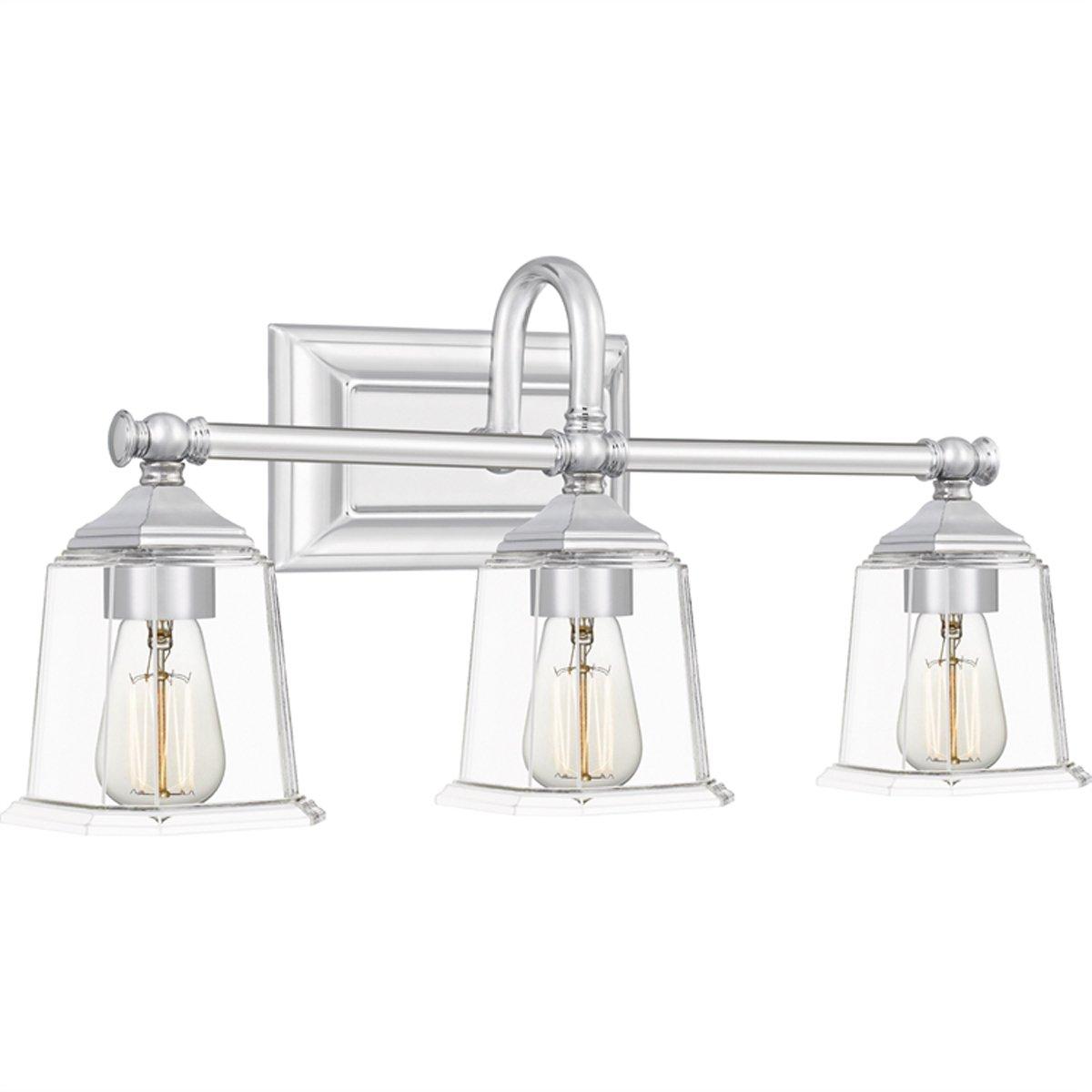 Refined Classic Vanity Light - 3 Light - Clear Glass
