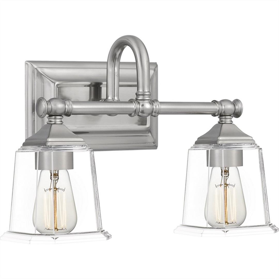 Refined Classic Vanity Light - 2 Light - Clear Glass | Shades of Light