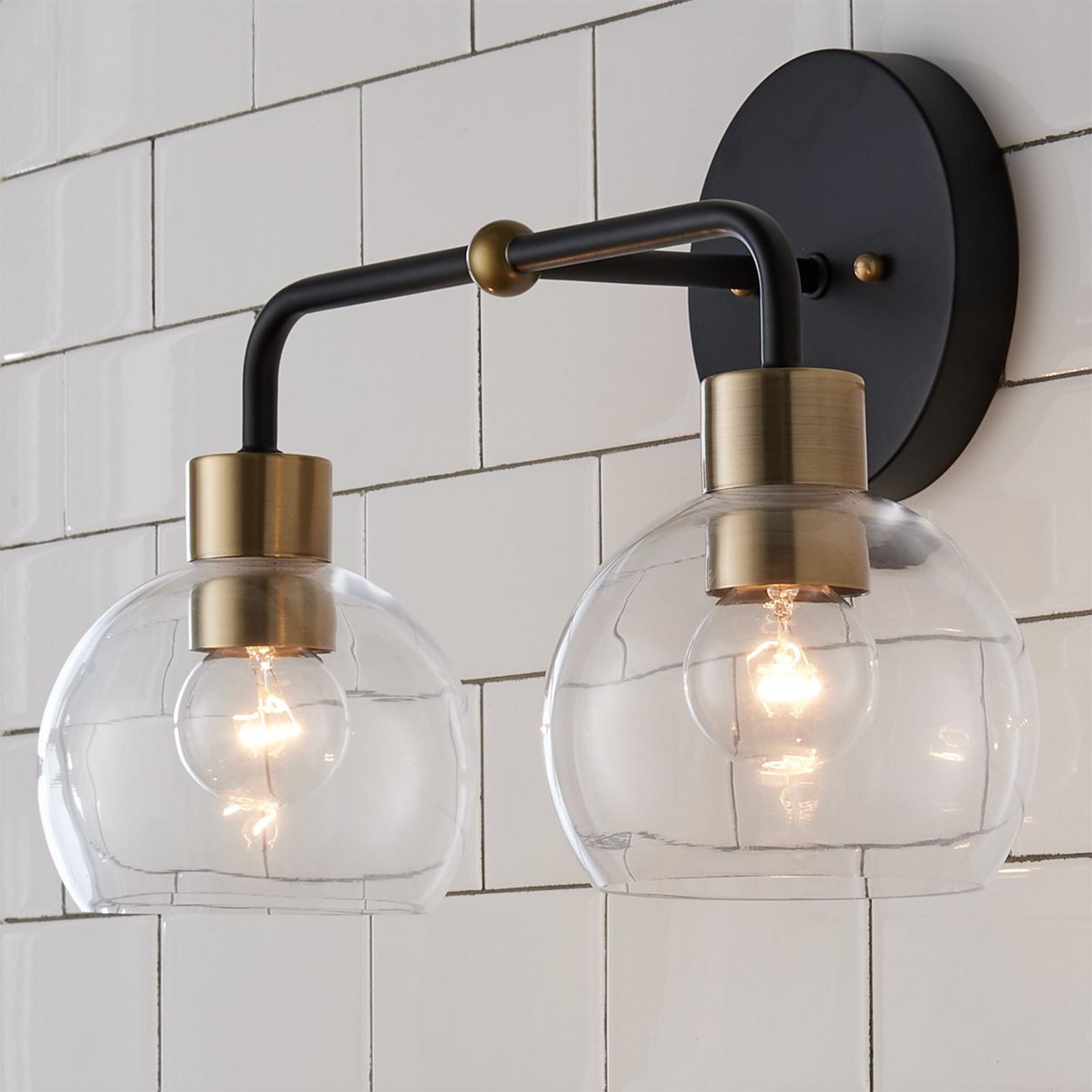 Young House Love Clear Glass Bubble Vanity Light - 2 Light | Shades of ...