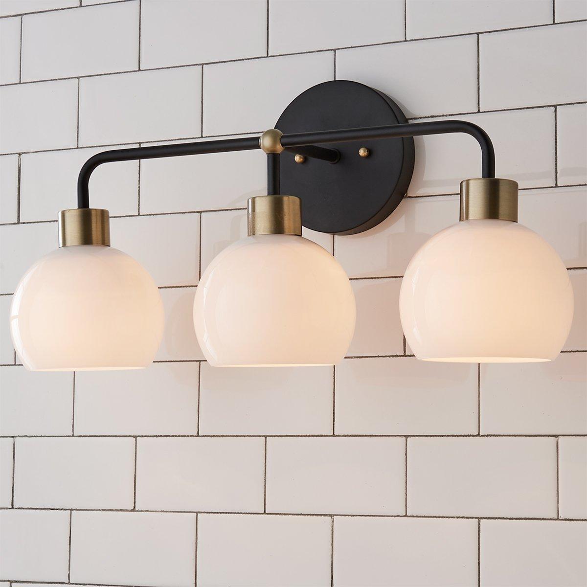 Young House Love Opal Glass Bubble Vanity Light - 3 Light | Shades of Light