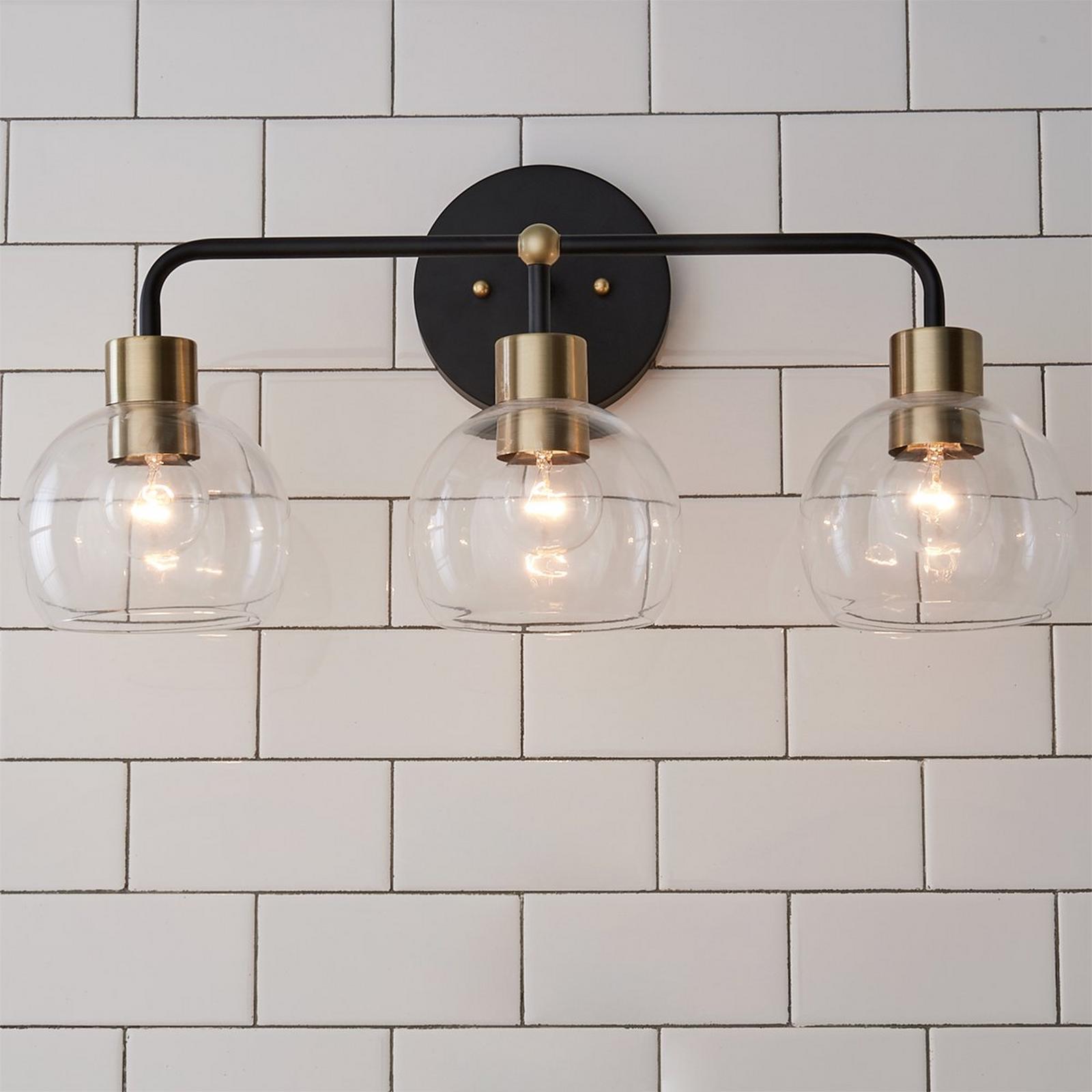 Young House Love Clear Glass Bubble Vanity Light - 3 Light | Shades of ...