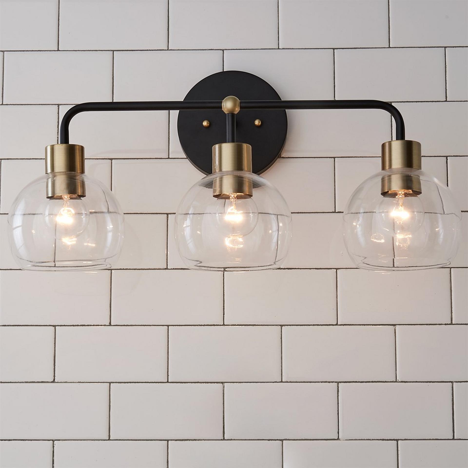 Young House Love Clear Glass Bubble Vanity Light - 3 Light | Shades of ...