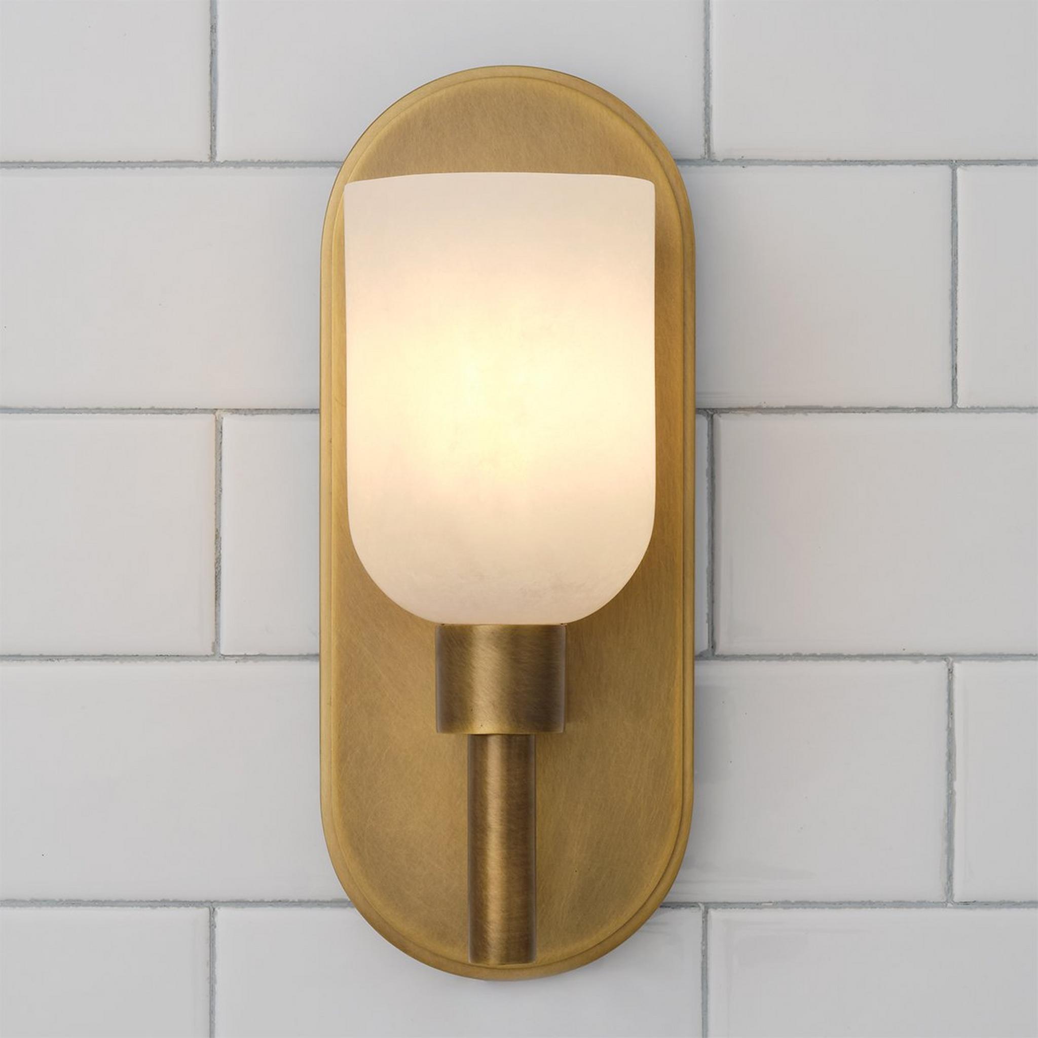 Aurind Bath Sconce - Alabaster | Shades of Light