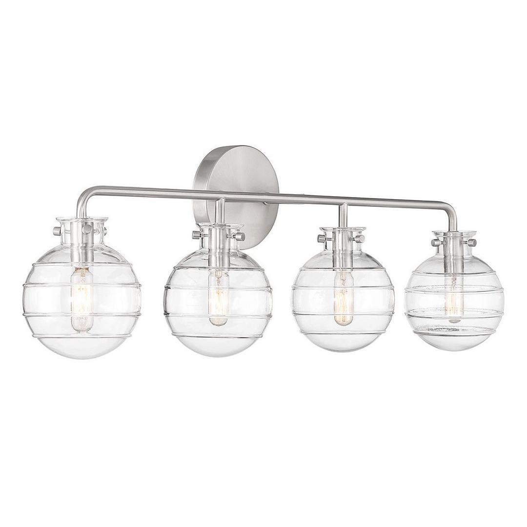Striped Sphere Vanity Light - 4 Light | Shades of Light
