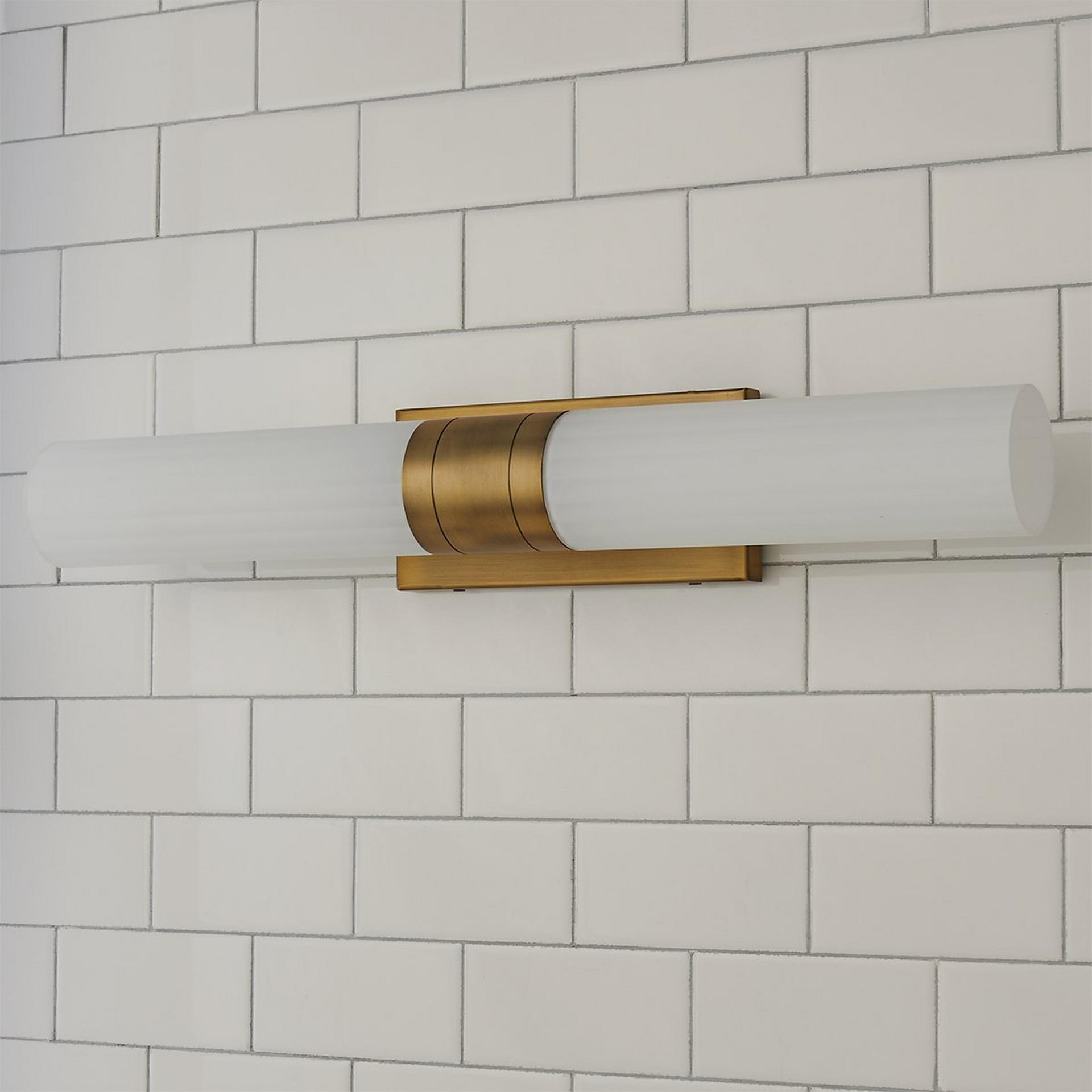 Malika Opal Glass Bath Sconce - 2 Light | Shades of Light