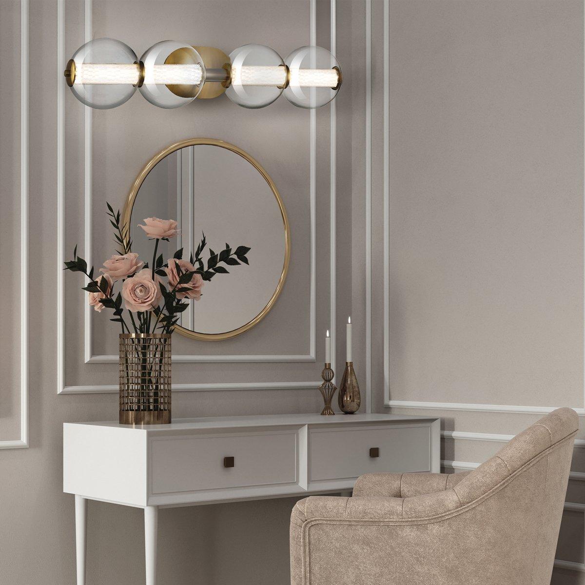 Spectrogram LED Vanity Light - 4 Light | Shades of Light