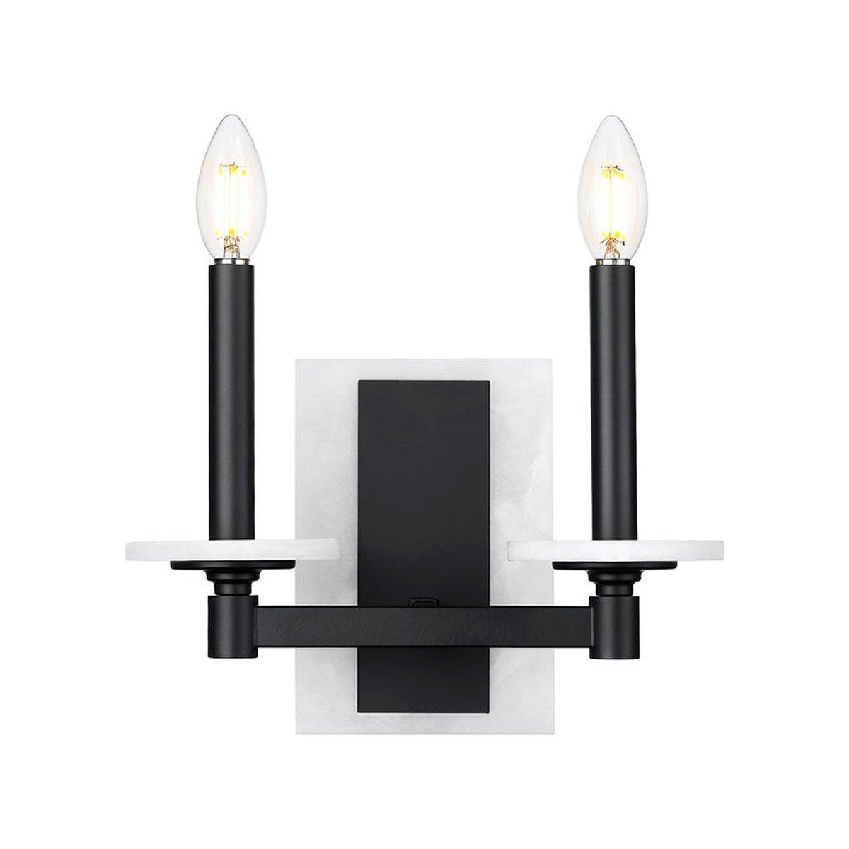 Mestra Alabaster Double Bath Sconce | Shades of Light