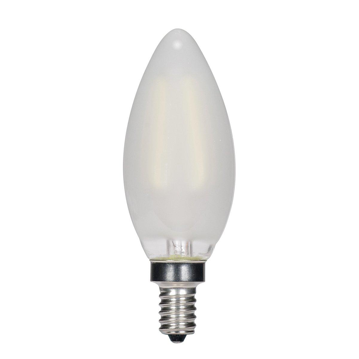 4 Watt Torpedo Candelabra Base LED Bulb - Frosted | Shades of Light