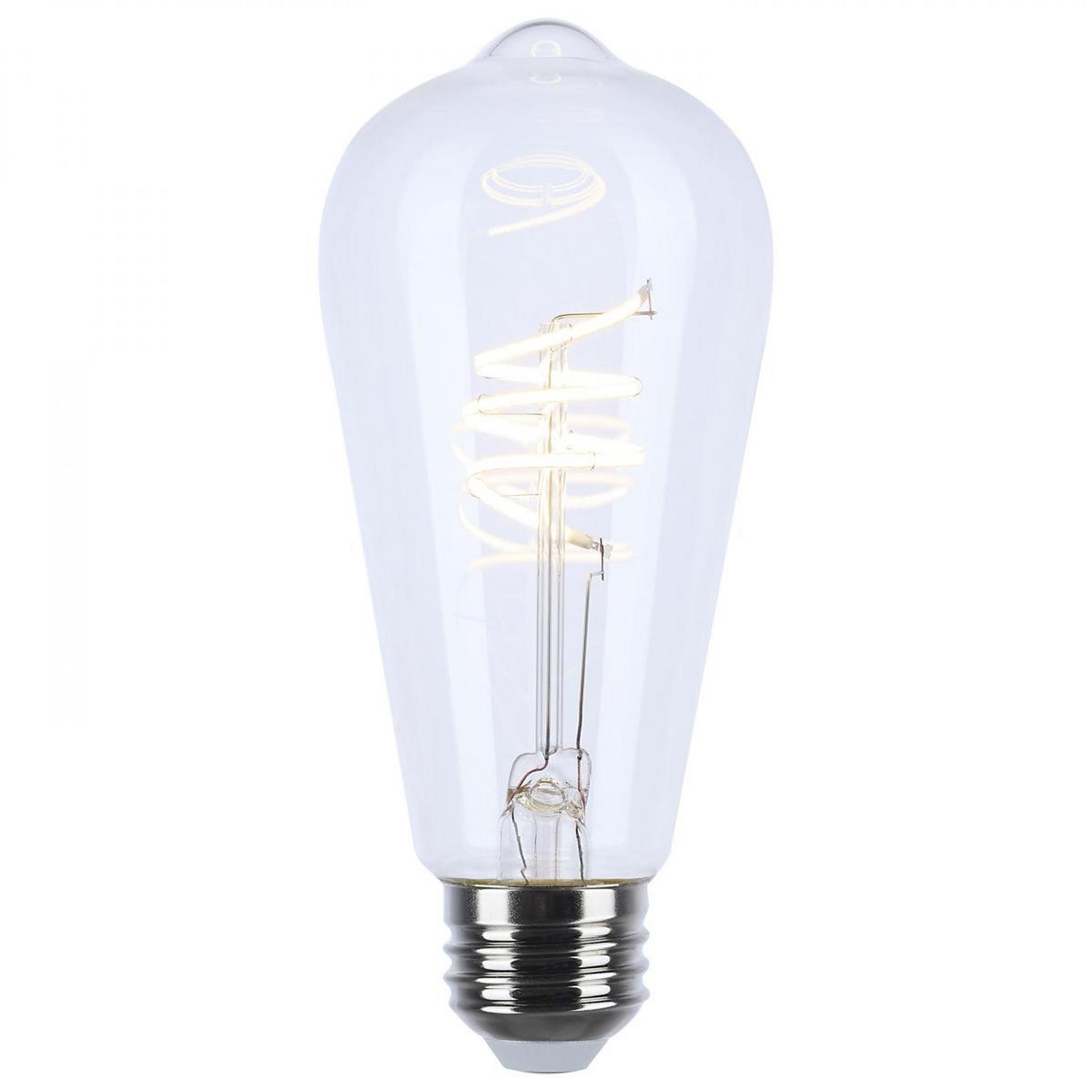 6 Watt ST19 Gray Coil Filament Medium Base Bulb | Shades of Light