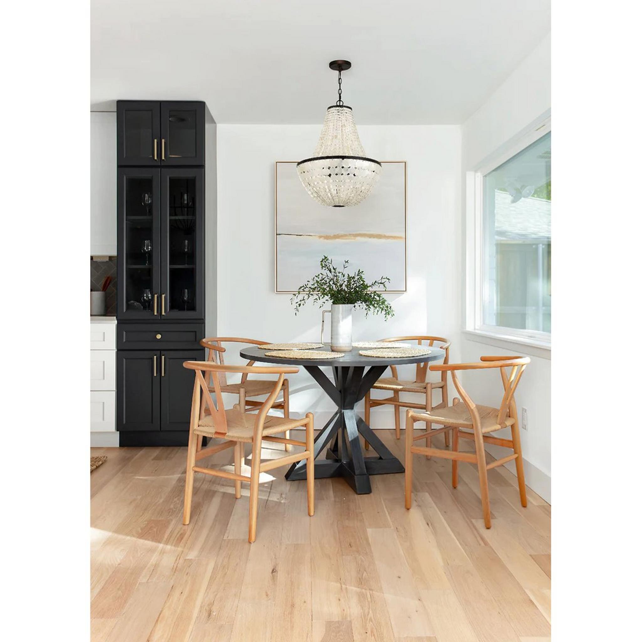 Elegant Capiz Shell Basket Chandelier | Shades of Light