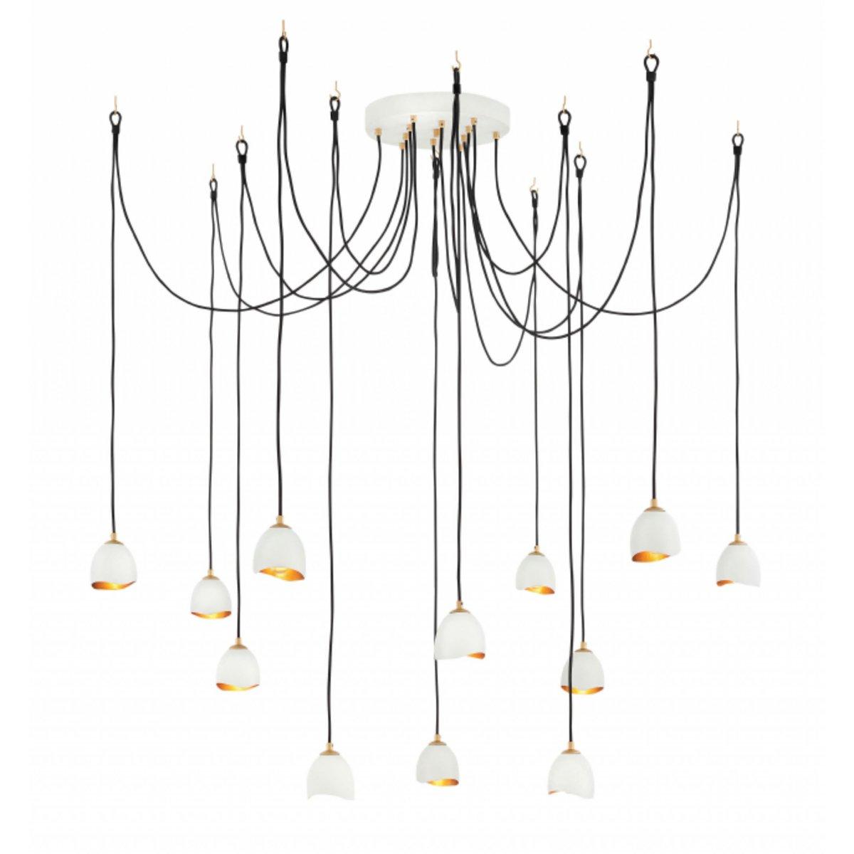 Suspended Shell Spread Chandelier - 12 Light | Shades of Light