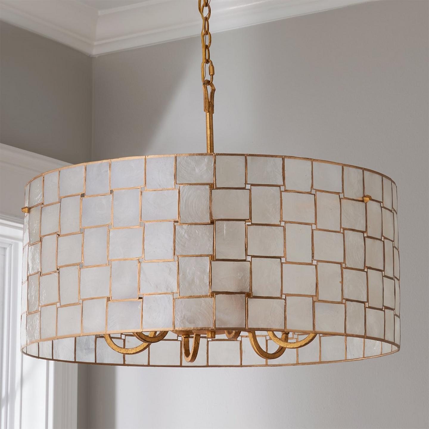 Captiva Shaken Shell Chandelier | Shades of Light
