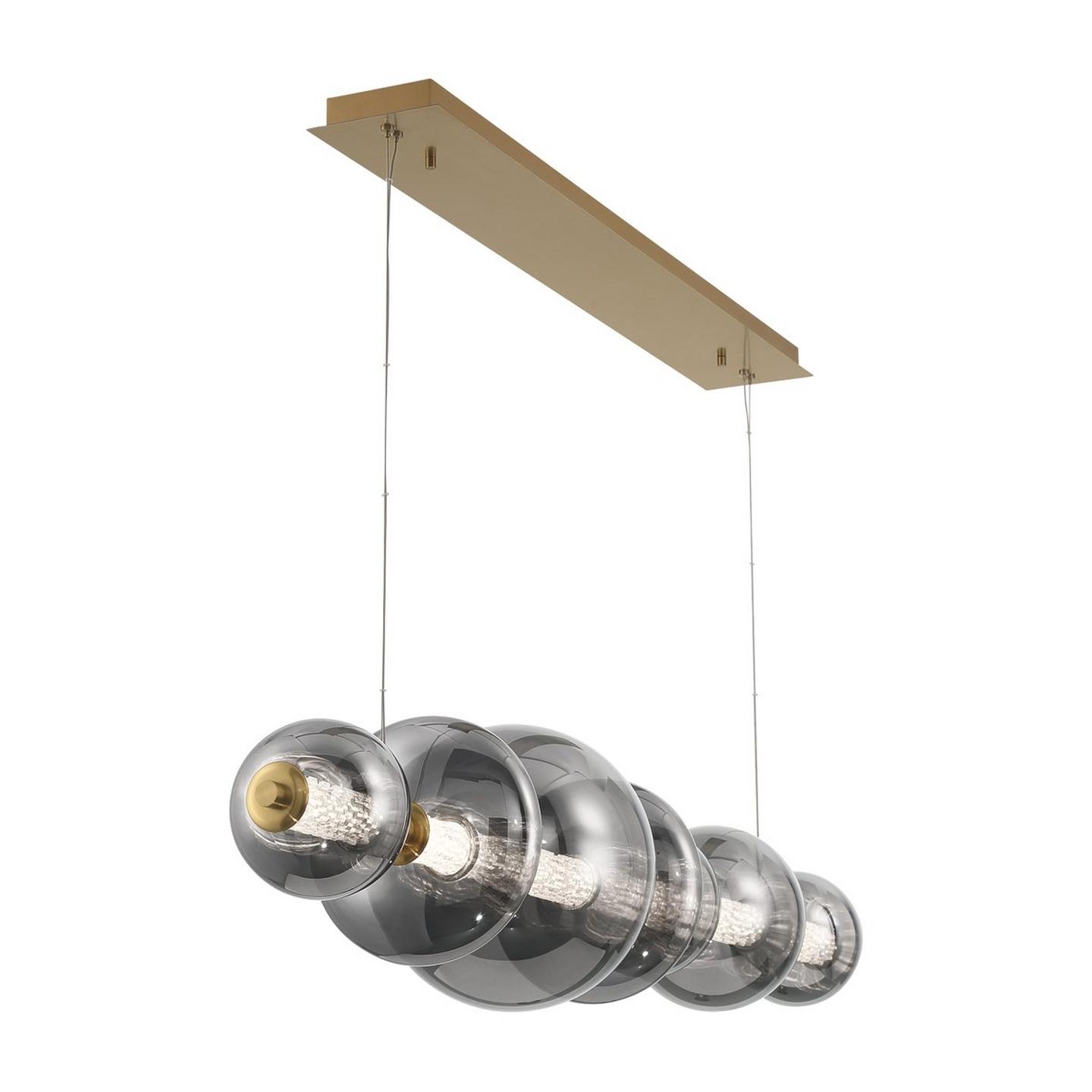 Spectrogram LED Island Chandelier - Smoke | Shades of Light