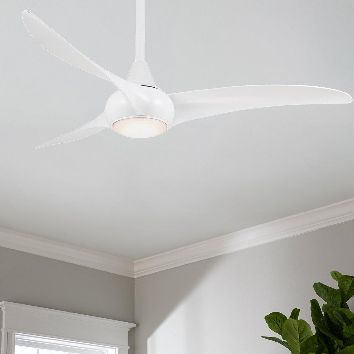52" Modern Twisted Blade LED Ceiling Fan | Shades of Light