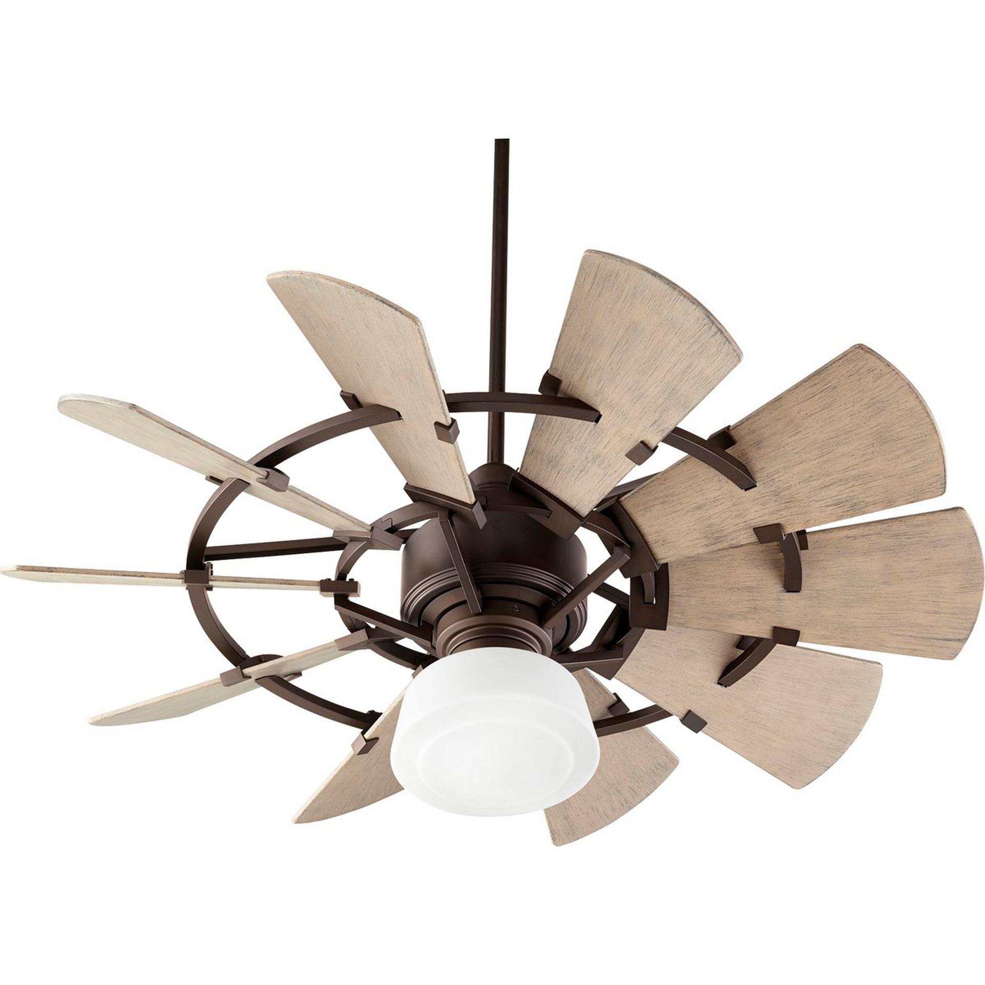 44" Outdoor Rustic Windmill Fan | Shades of Light